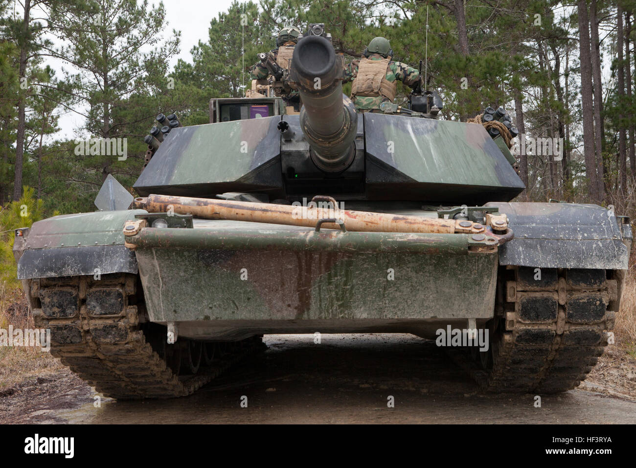 U.S. Marines with 2d Tank Battalion, 2d Marine Division (2D MARDIV ...