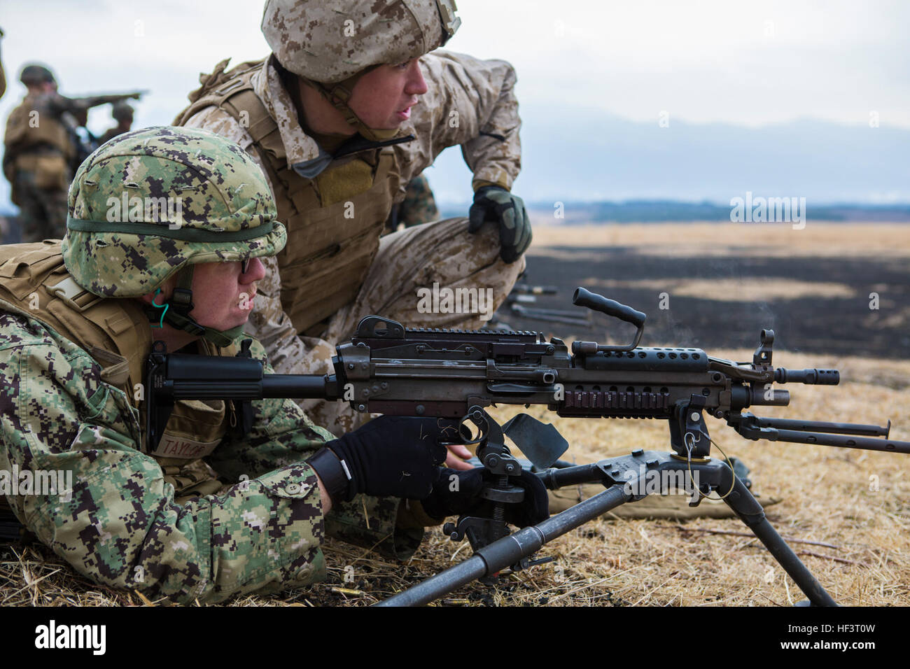 U.S. Marine Corps Lance Cpl. William Sullinger, machine gunner, 1st ...