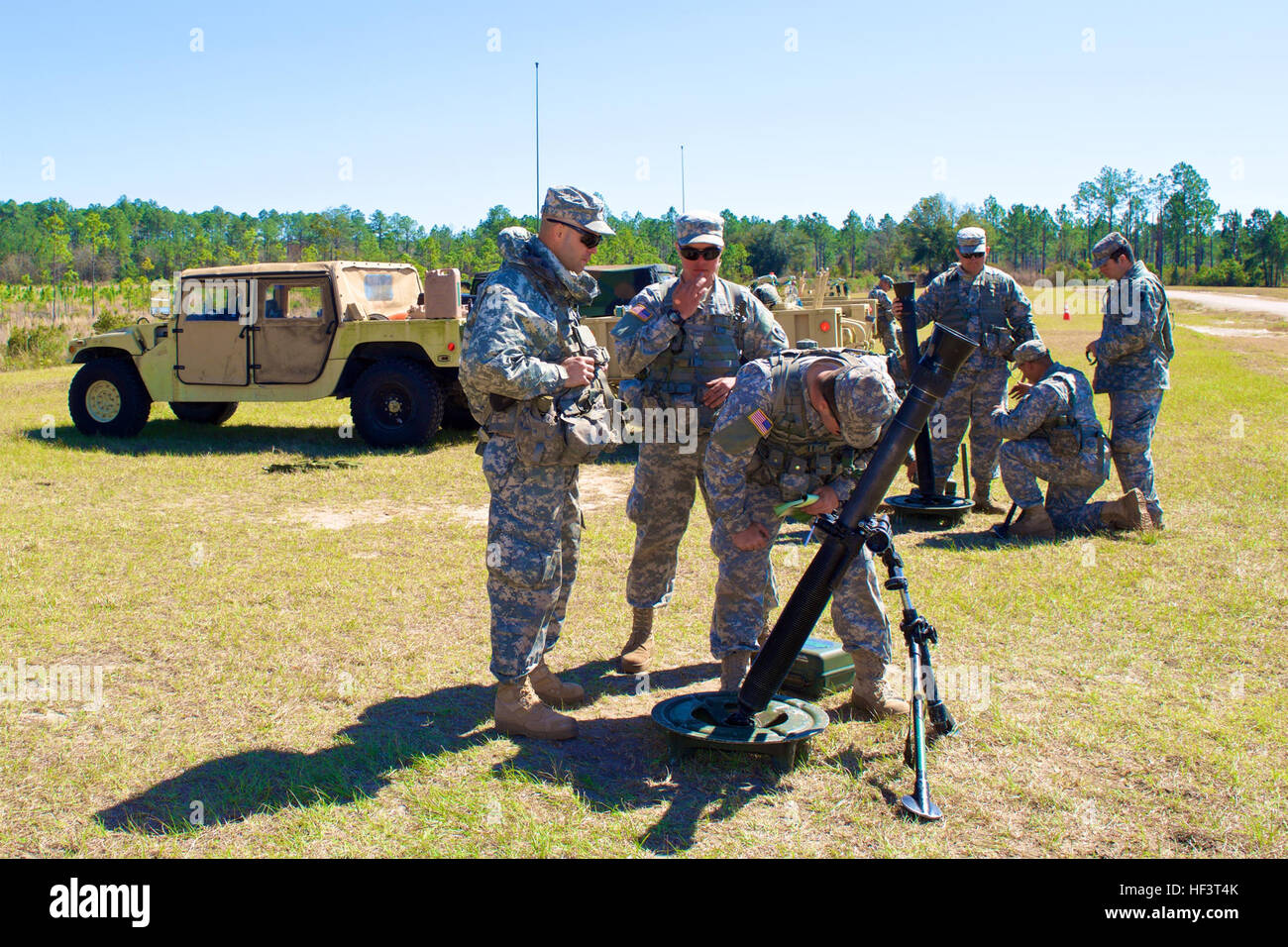 The mortar gun crews assigned to Task Force Hurricane tested their ...