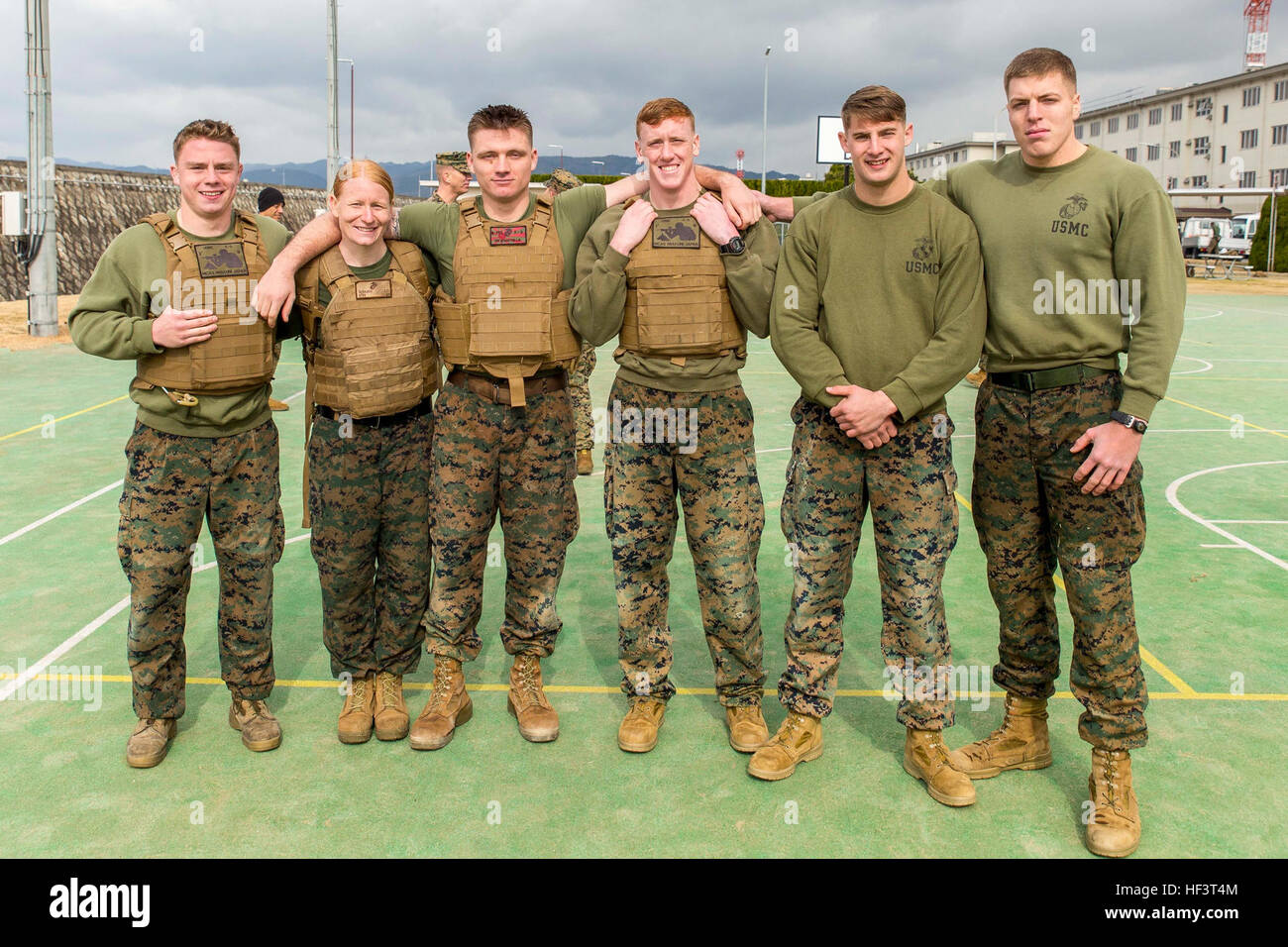 Marines with the provost marshal’s office K-9 unit pose for a picture ...