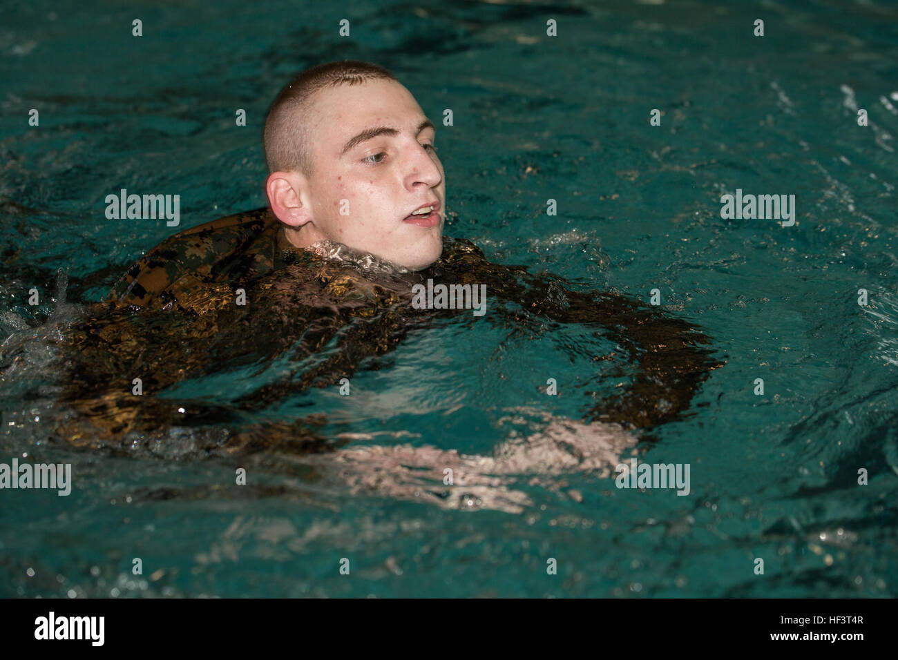 Timothy Rhodes swims 25 meters during his Make-A-Wish visit to Parris ...