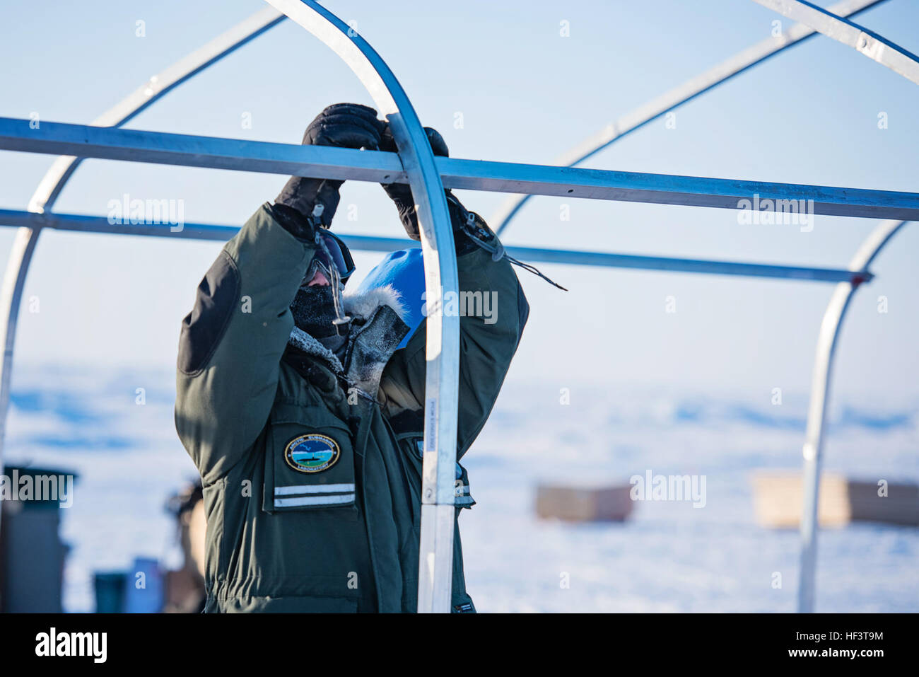 Members of the U.S. Navy, the Arctic Submarine Laboratory, the Alaska ...
