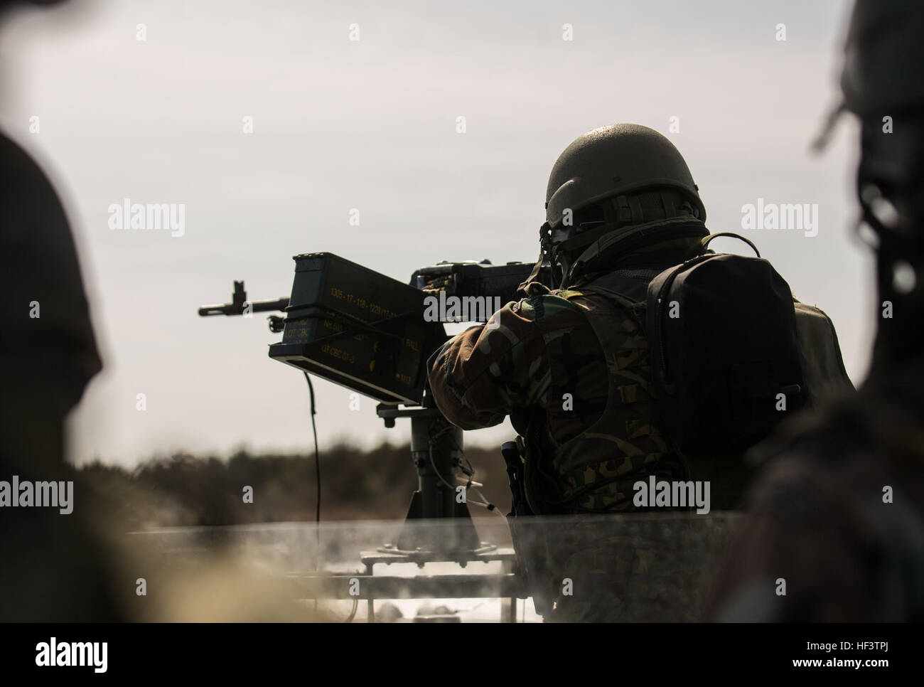 Dutch Marines with FRISC conduct a hot extraction live-fire exercise at ...