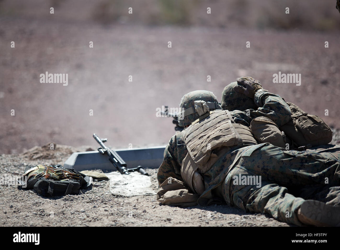 U.S. Marines, Marine Wing Support Squadron 371 (MWSS-371), Marines fire ...
