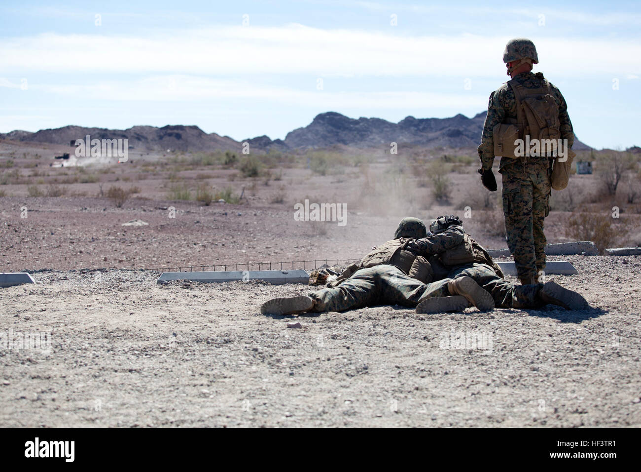 U.S. Marines, Marine Wing Support Squadron 371 (MWSS-371), Marines fire ...