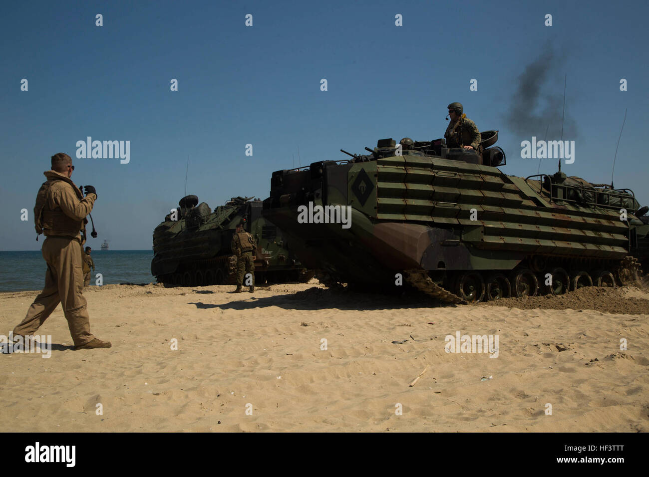 A Marine with Alpha Company, Battalion Landing Team 1st Battalion, 5th ...