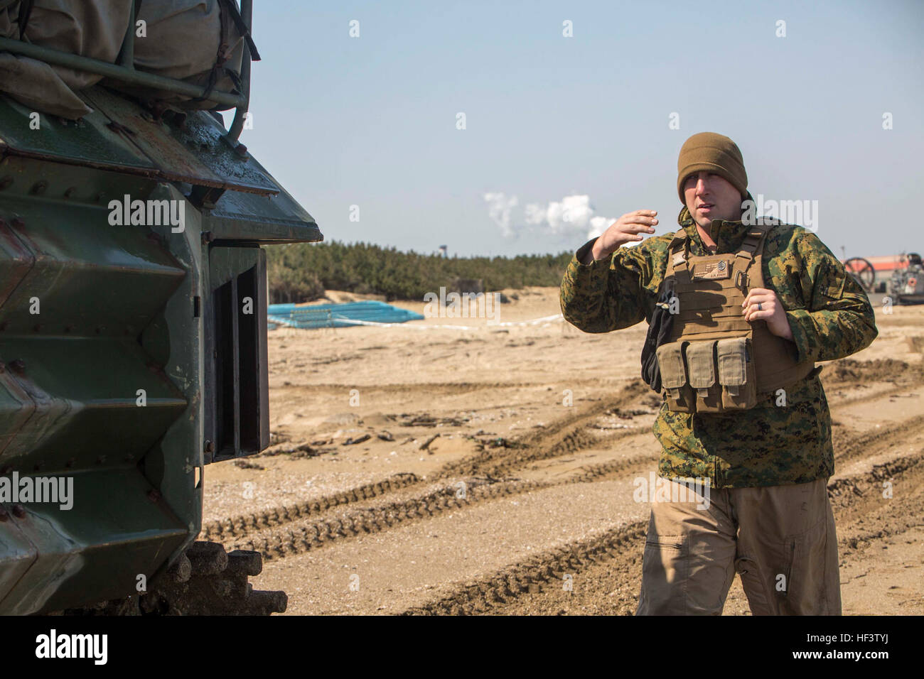 U.S. Marine Staff Sgt. Zachary Evers, with Alpha Company, Battalion ...