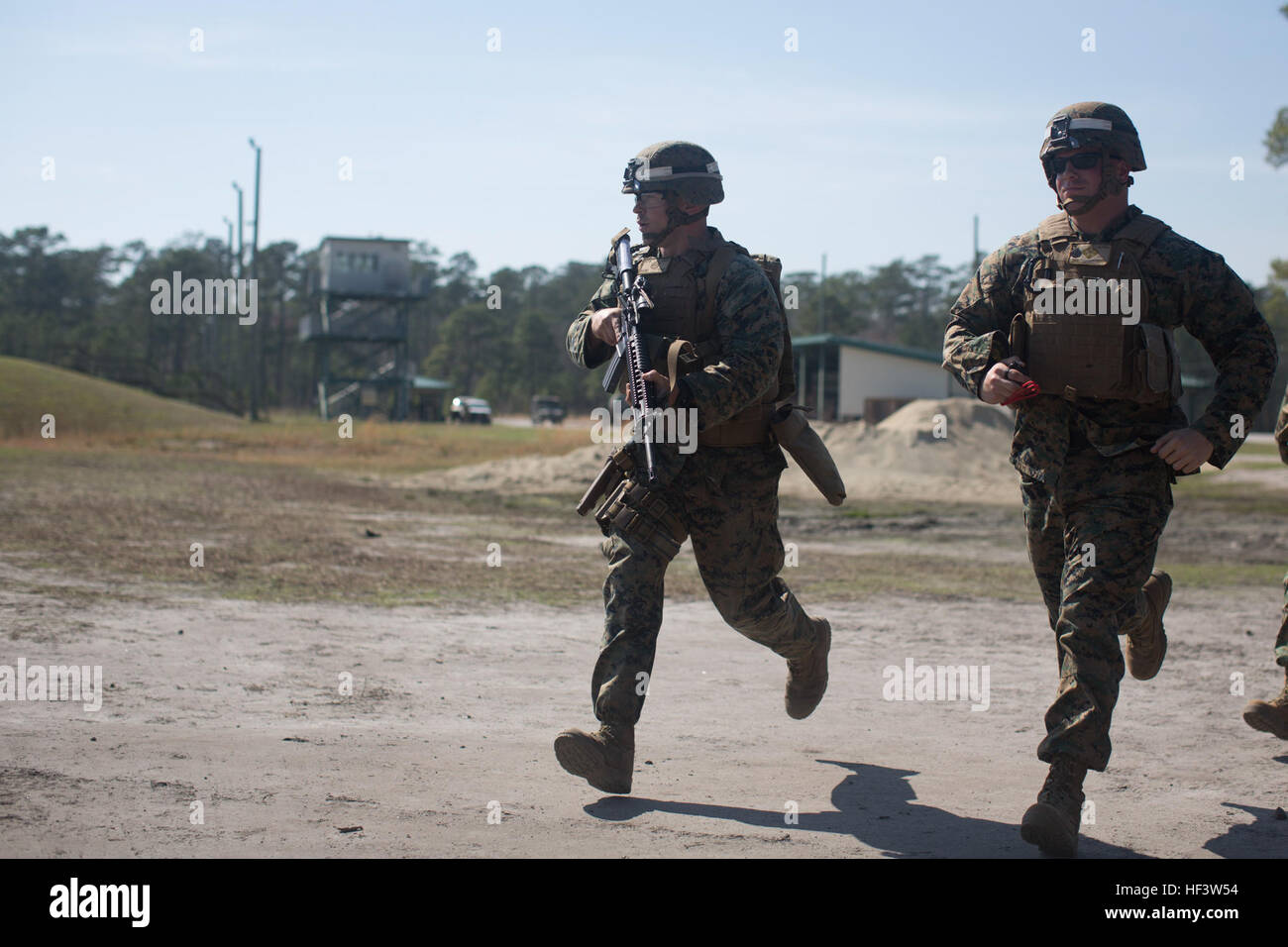 U.S. Marine Staff Sgt. Marcus A. Rains, a Combat Instructor with the ...