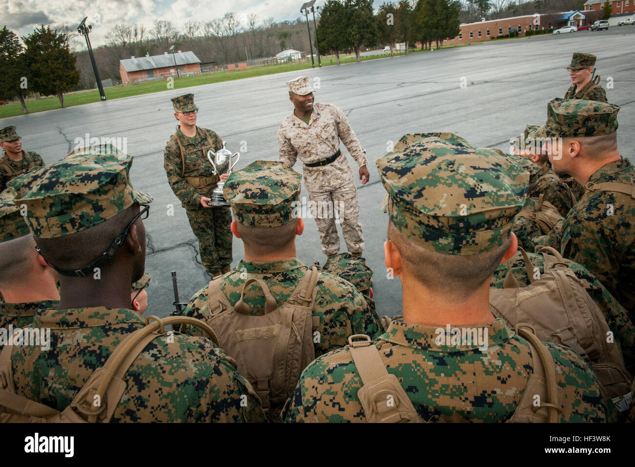 Marine Staff Sgt. Woods, the platoon sergeant assigned to 3rd Platoon ...