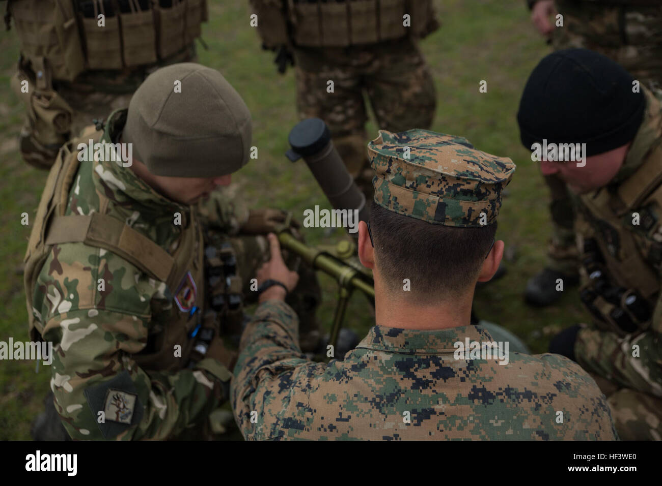 U.S. Marines with Black Sea Rotational Force demonstrate to Slovenian ...