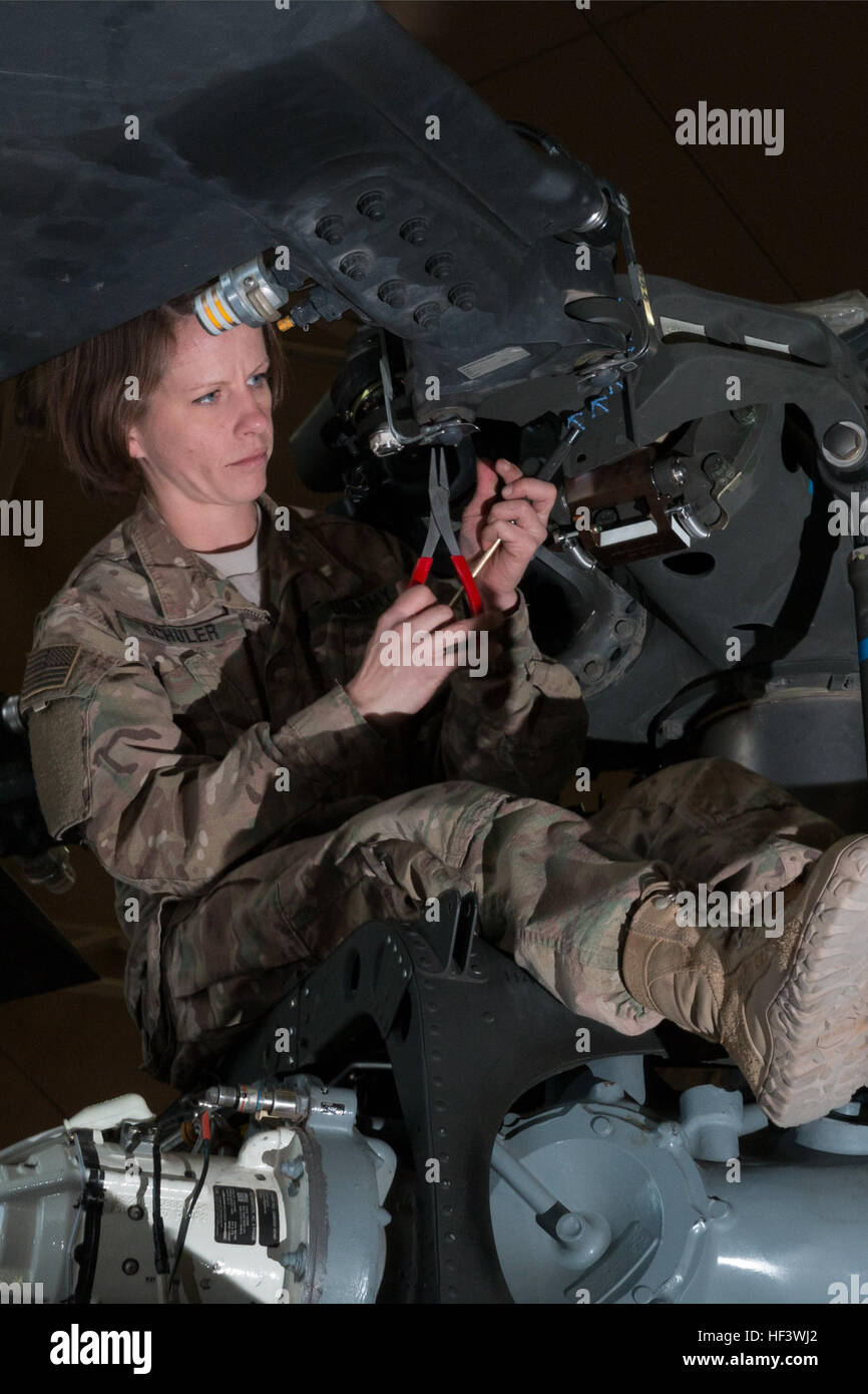 California Army National Guard Spc. Heidi Schuler, a UH-60 Black Hawk ...