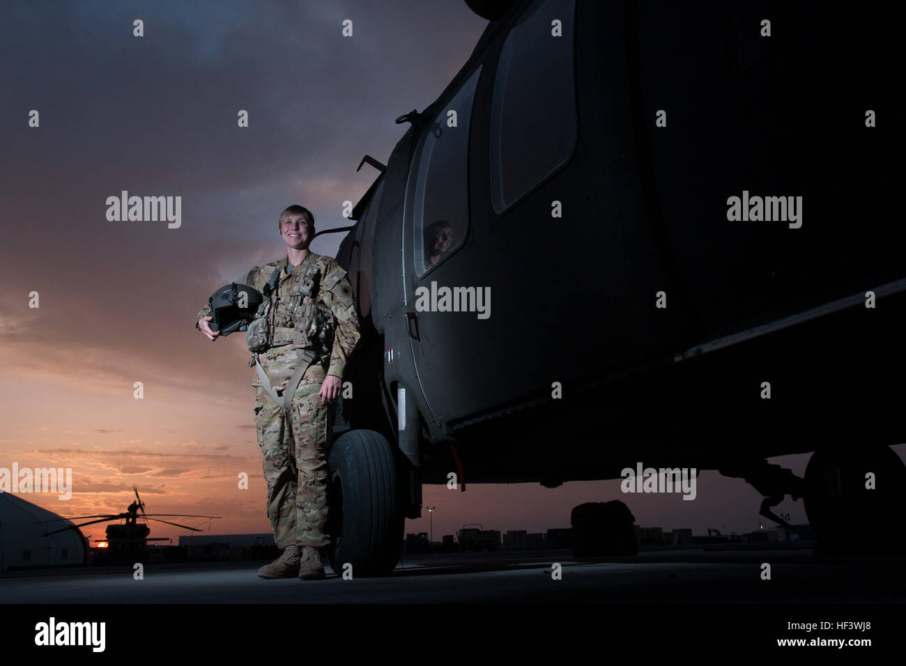 A U.S. Army pilot with Company B, 1st Battalion, 140th Aviation ...