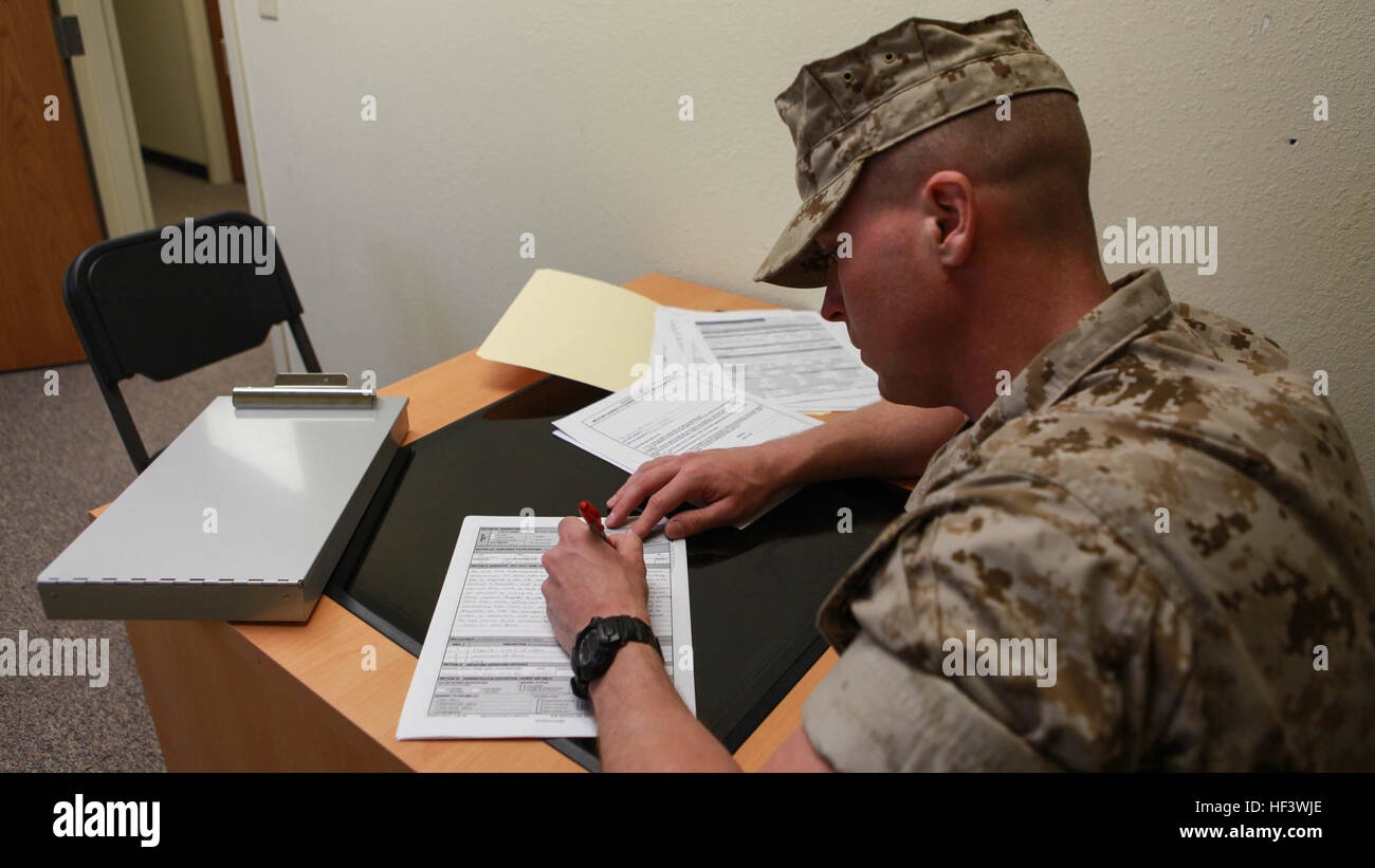 2nd Lt. James Whitcher, a student at the Marine Military Police Officer ...