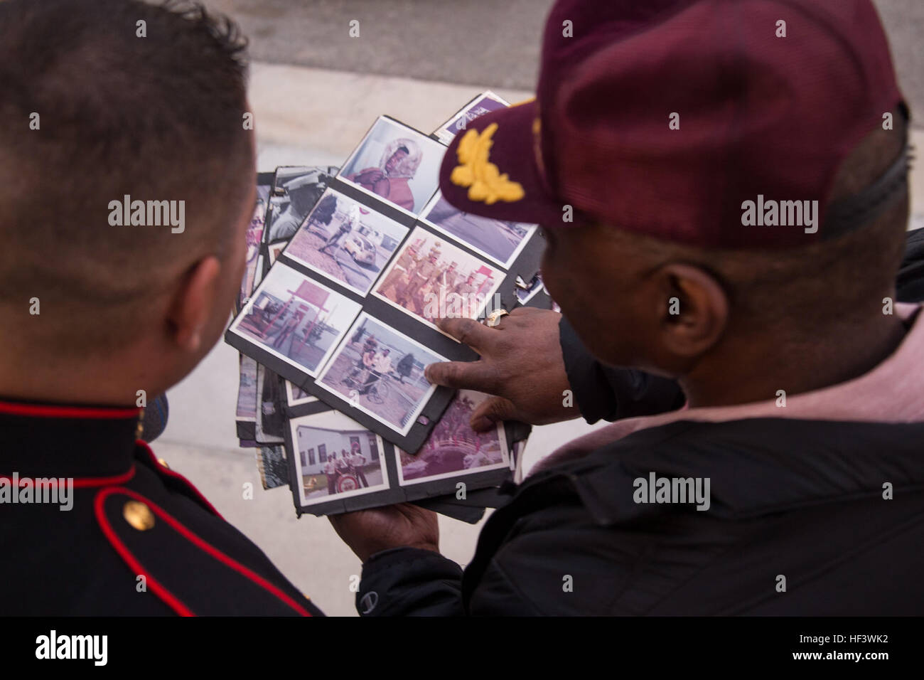 U.S. Marine Staff Sgt. Steven Santiago (left), trumpet player, Parris ...