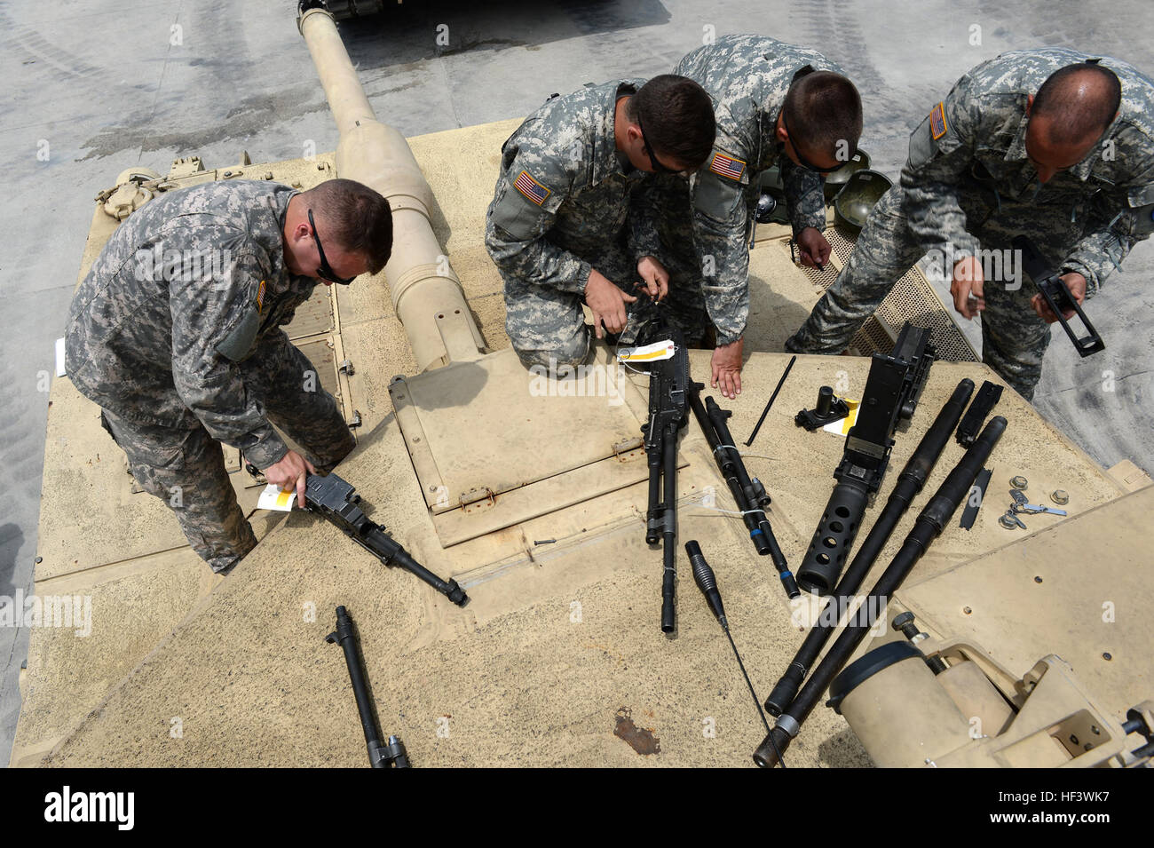 Tank crew members with the North Carolina Army National Guard’s C ...