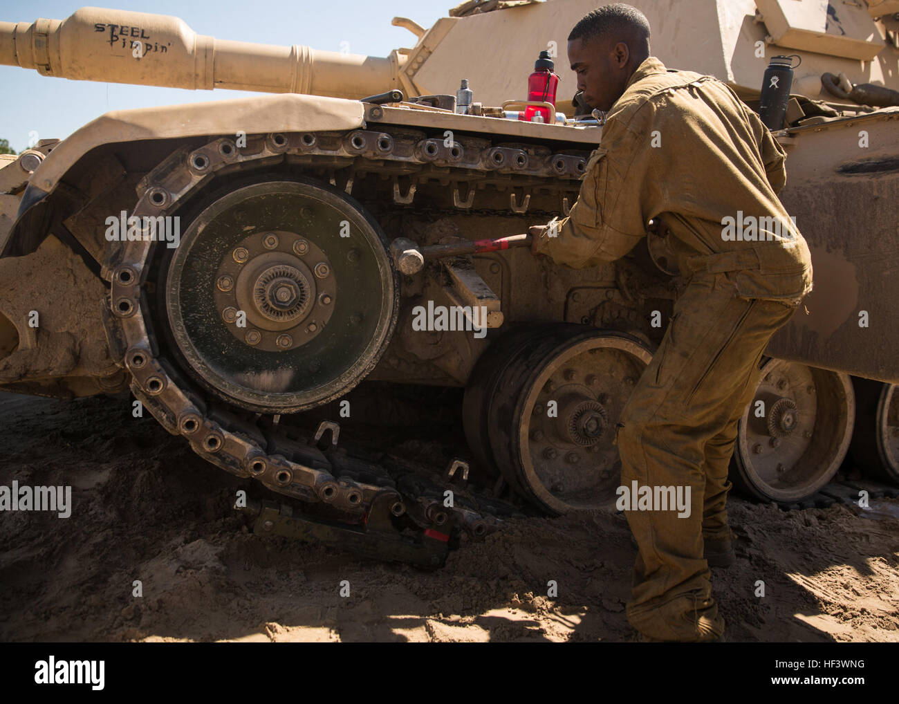 Lance Cpl. Lyndon Mosley, a M1A1 main battle tank crewman with Alpha ...