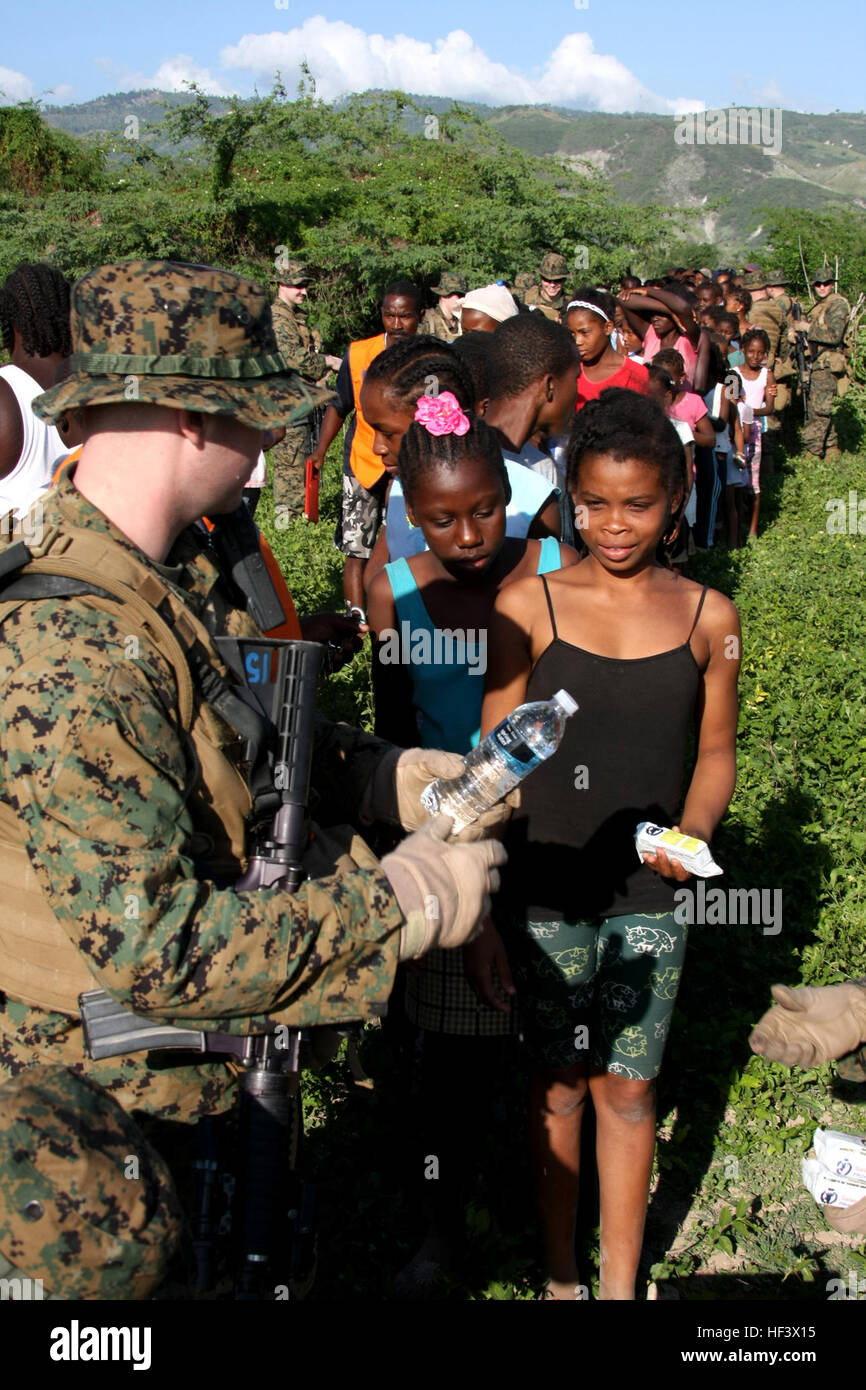A Marine from Weapons Company, Battalion Landing Team, 3rd Battalion ...