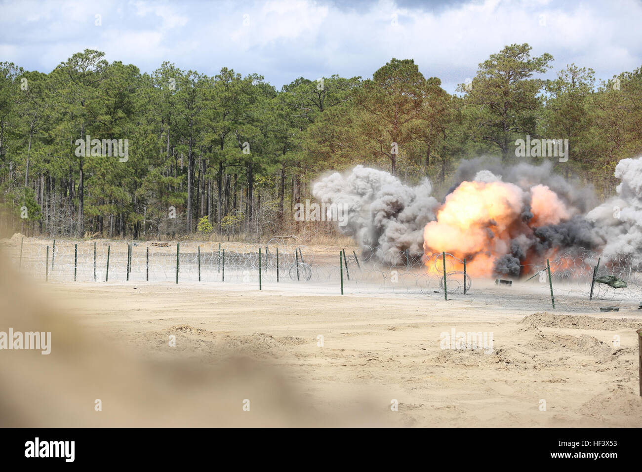 2nd Combat Engineer Battalion, 2nd Marine Division detonate their ...