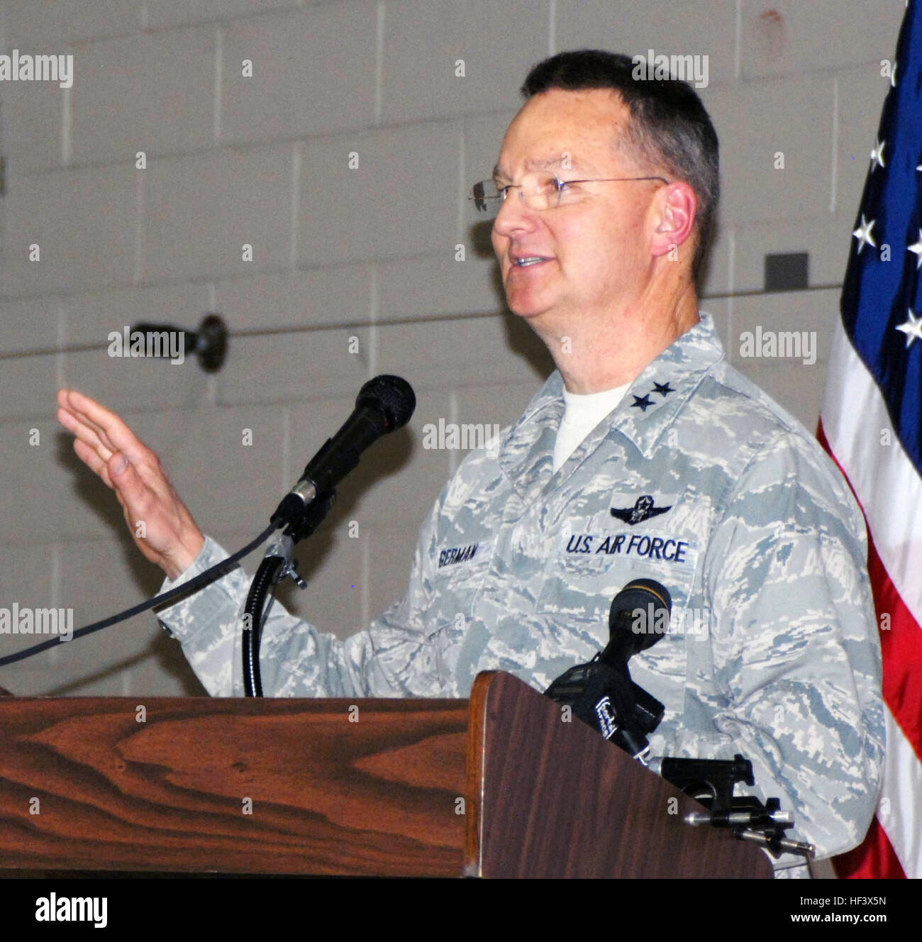 Major General Anthony German, the Adjutant General of New York, speaks ...