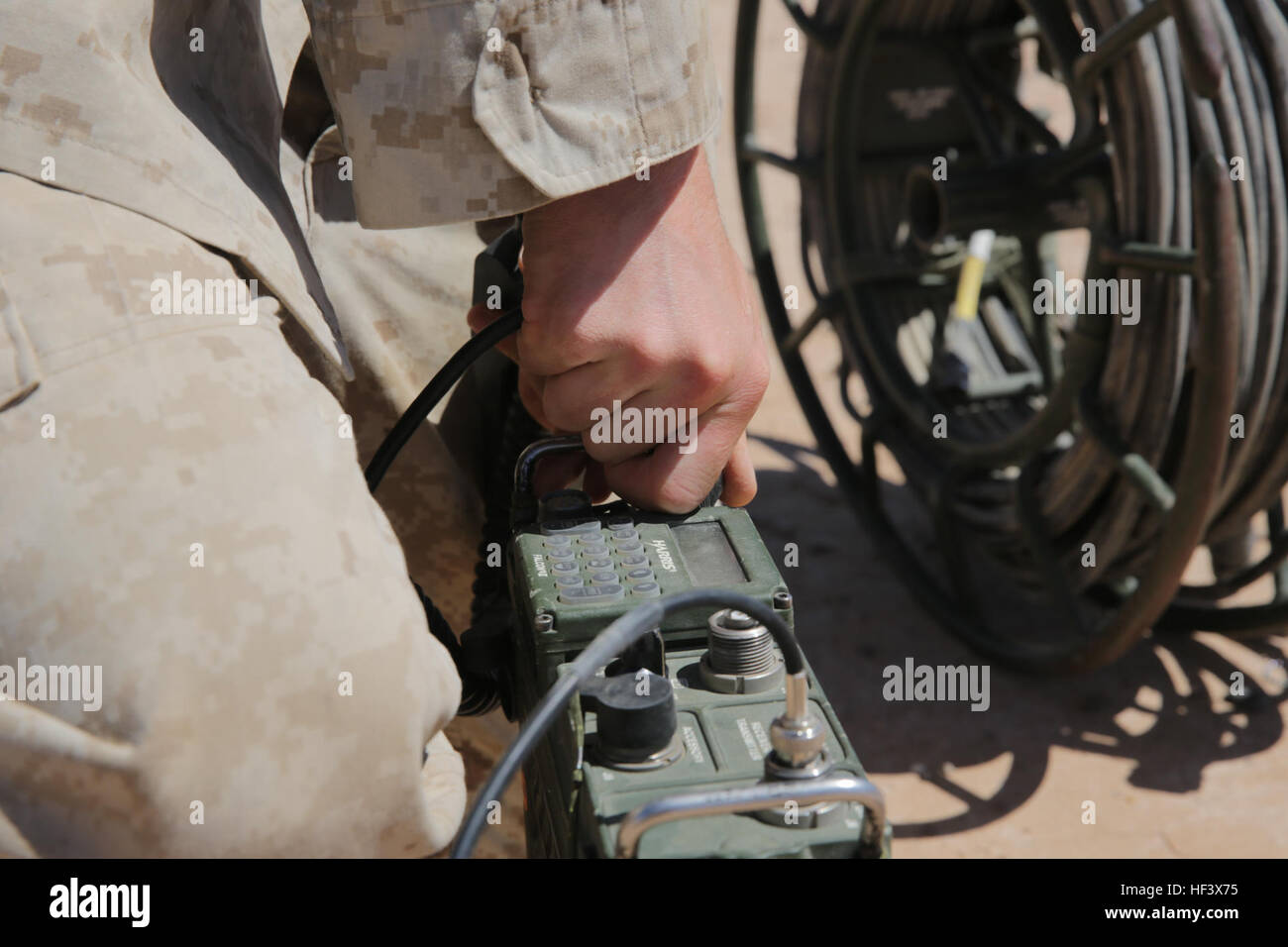 U.S. Marine Corps Cpl. Nathan Shunk, field radio operator with Marine ...