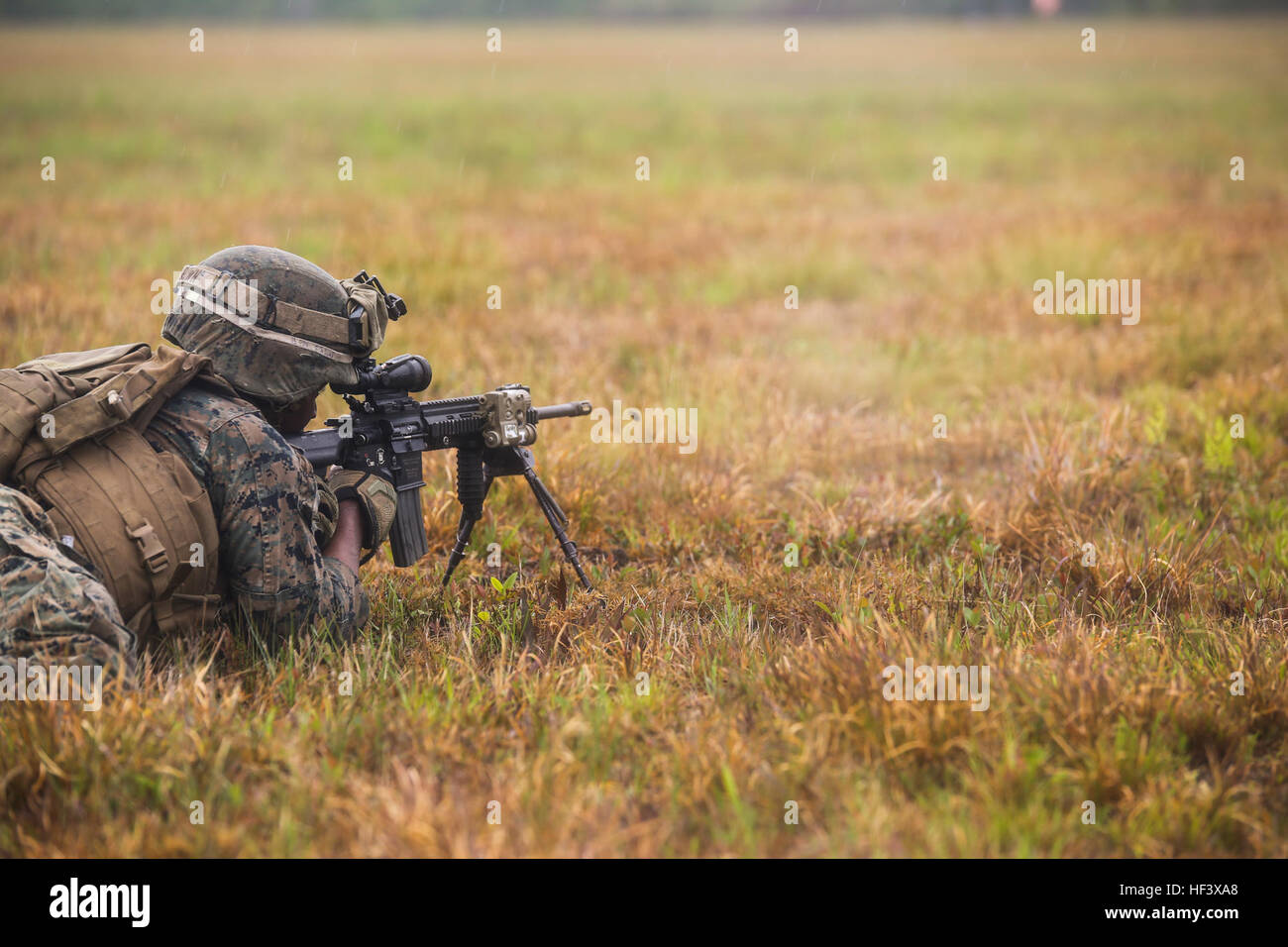 Lance Cpl. Tevin Brown, an automatic rifleman with 2nd Battalion, 8th ...