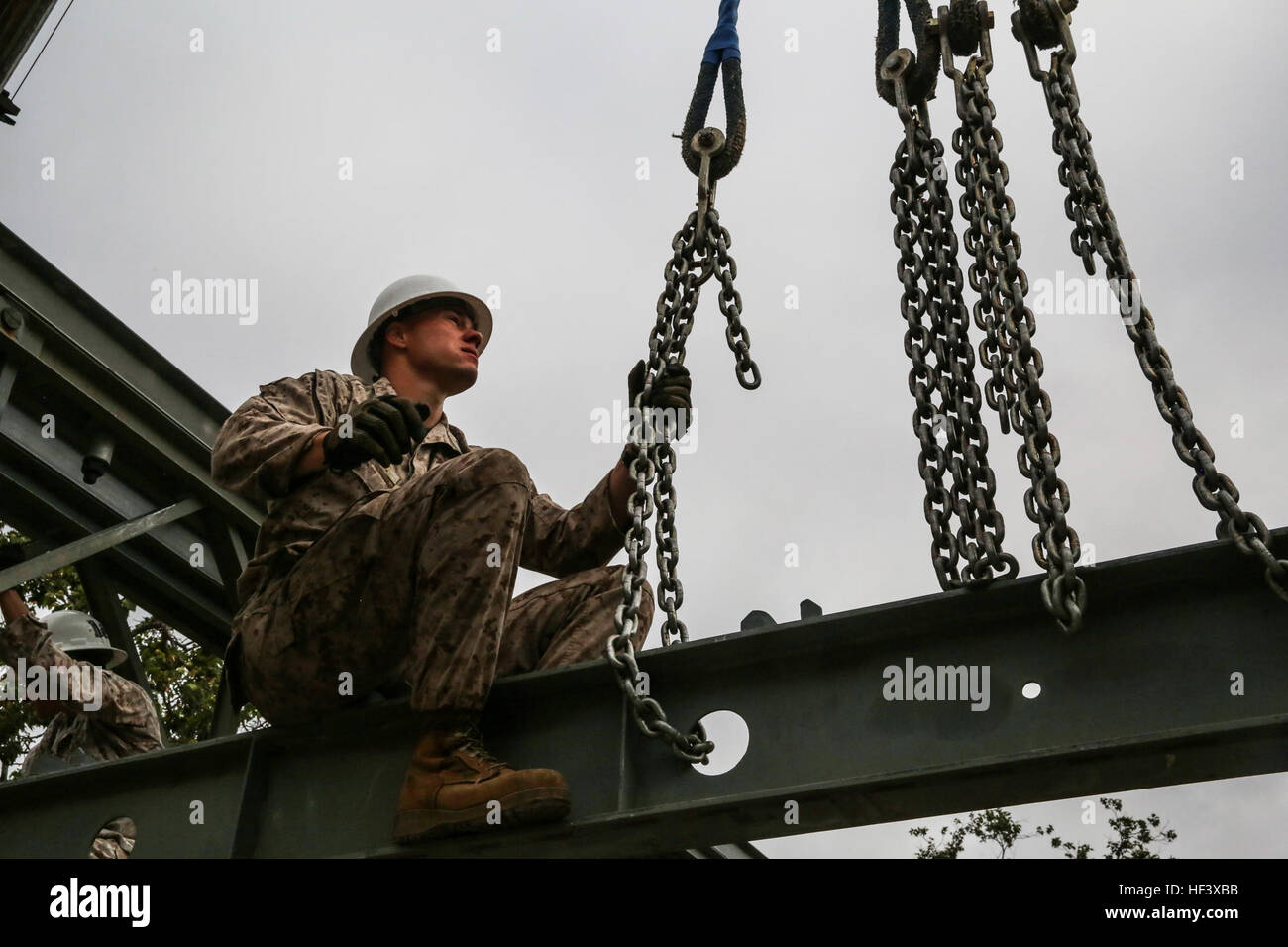 MARINE CORPS BASE CAMP PENDLETON, Calif. - Sgt. Chris Piette secures a ...