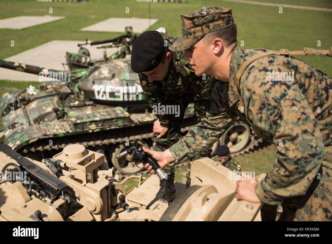 U.S. Marine 1st Lt. James M. Clarizio, a tank officer with Black Sea ...
