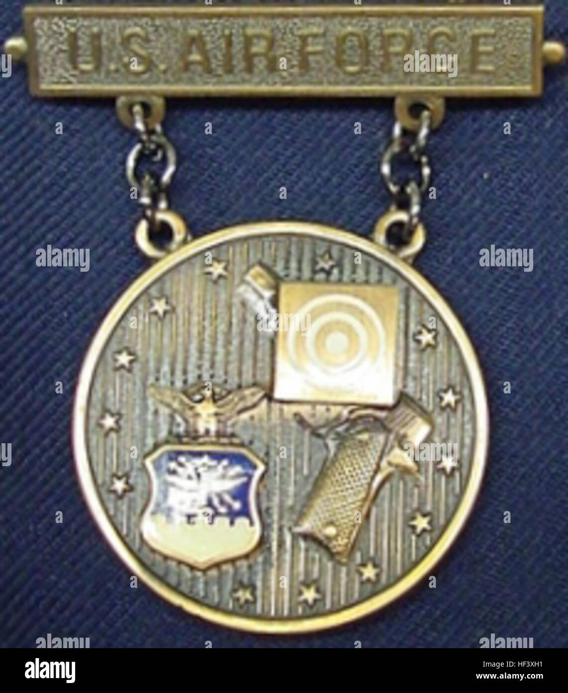 USAF Bronze EIC Pistol Badge Stock Photo - Alamy