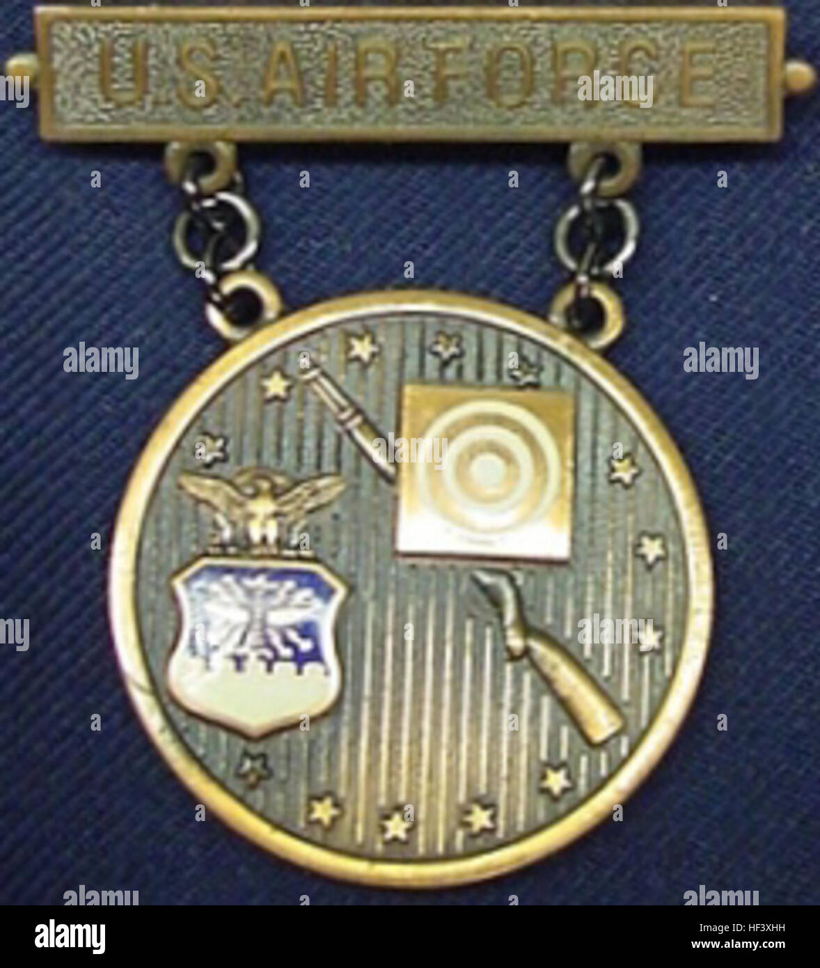 USAF Bronze EIC Rifle Badge Stock Photo - Alamy