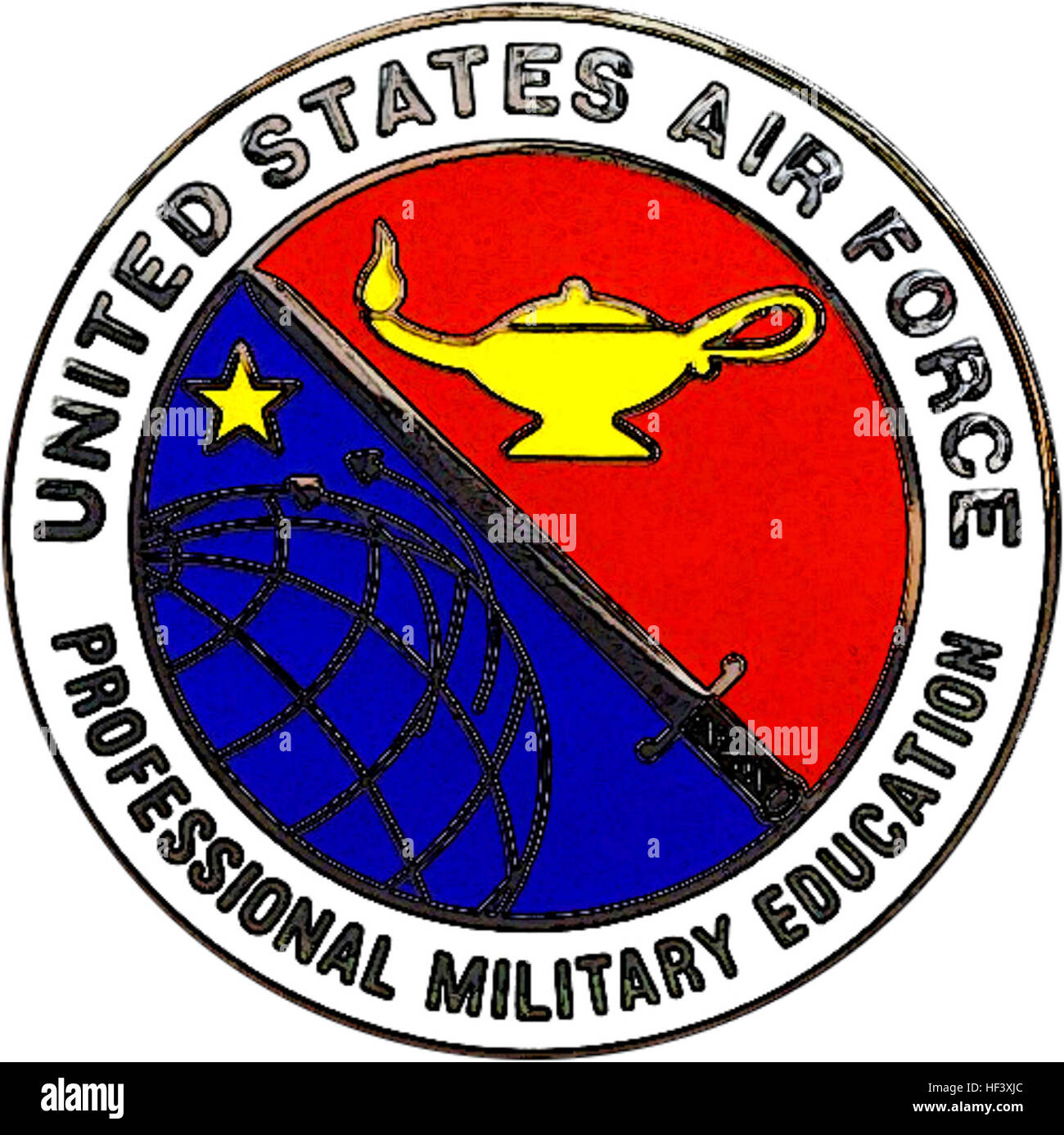USAF Professional Military Education Badge Stock Photo - Alamy