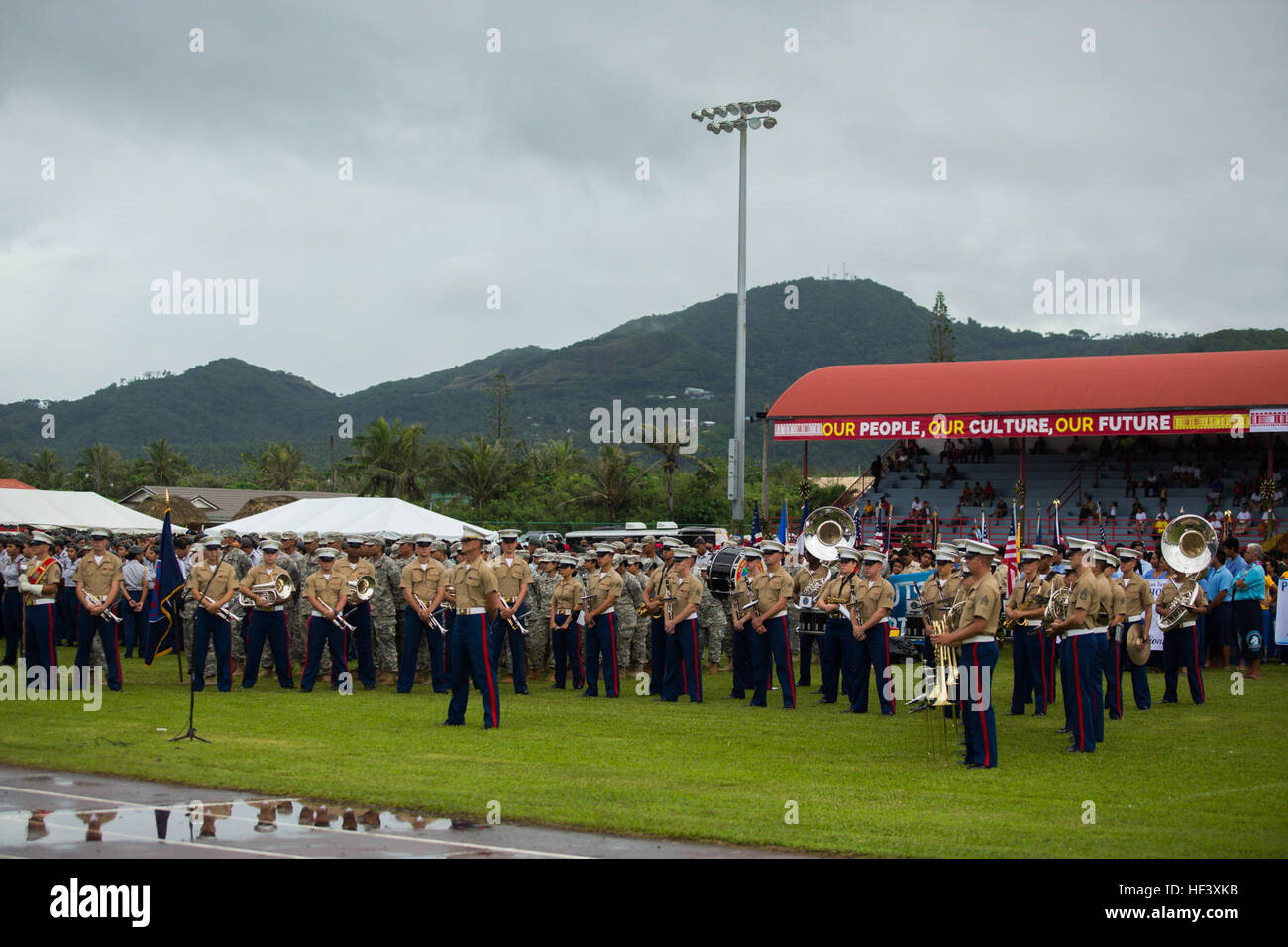 U S Marines With The U S Marine Corps Forces Pacific Band Perform