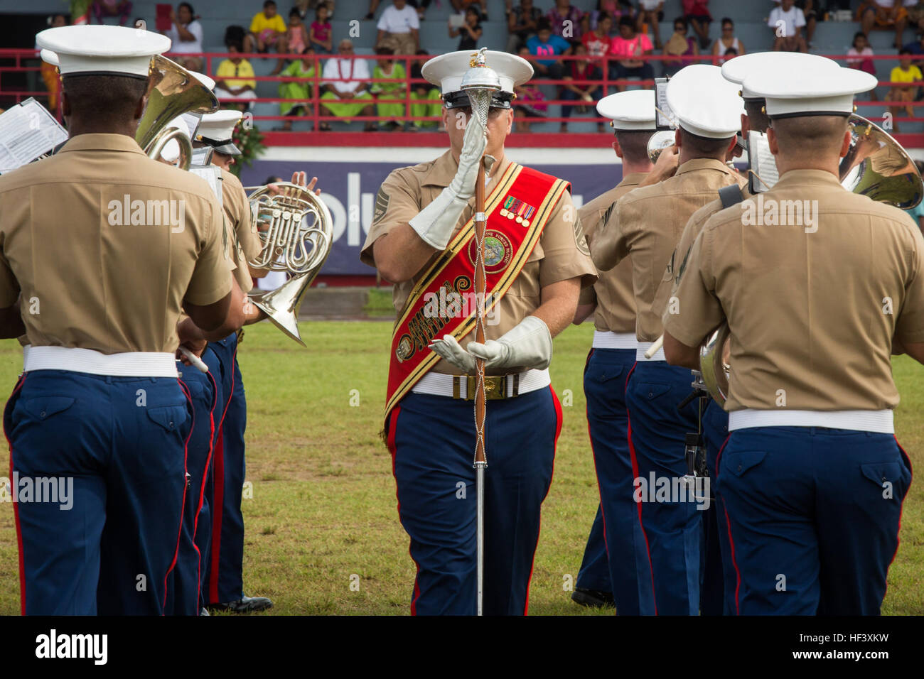 U S Marine Staff Sgt Ronald Orange Drum Major U S Marine Corps