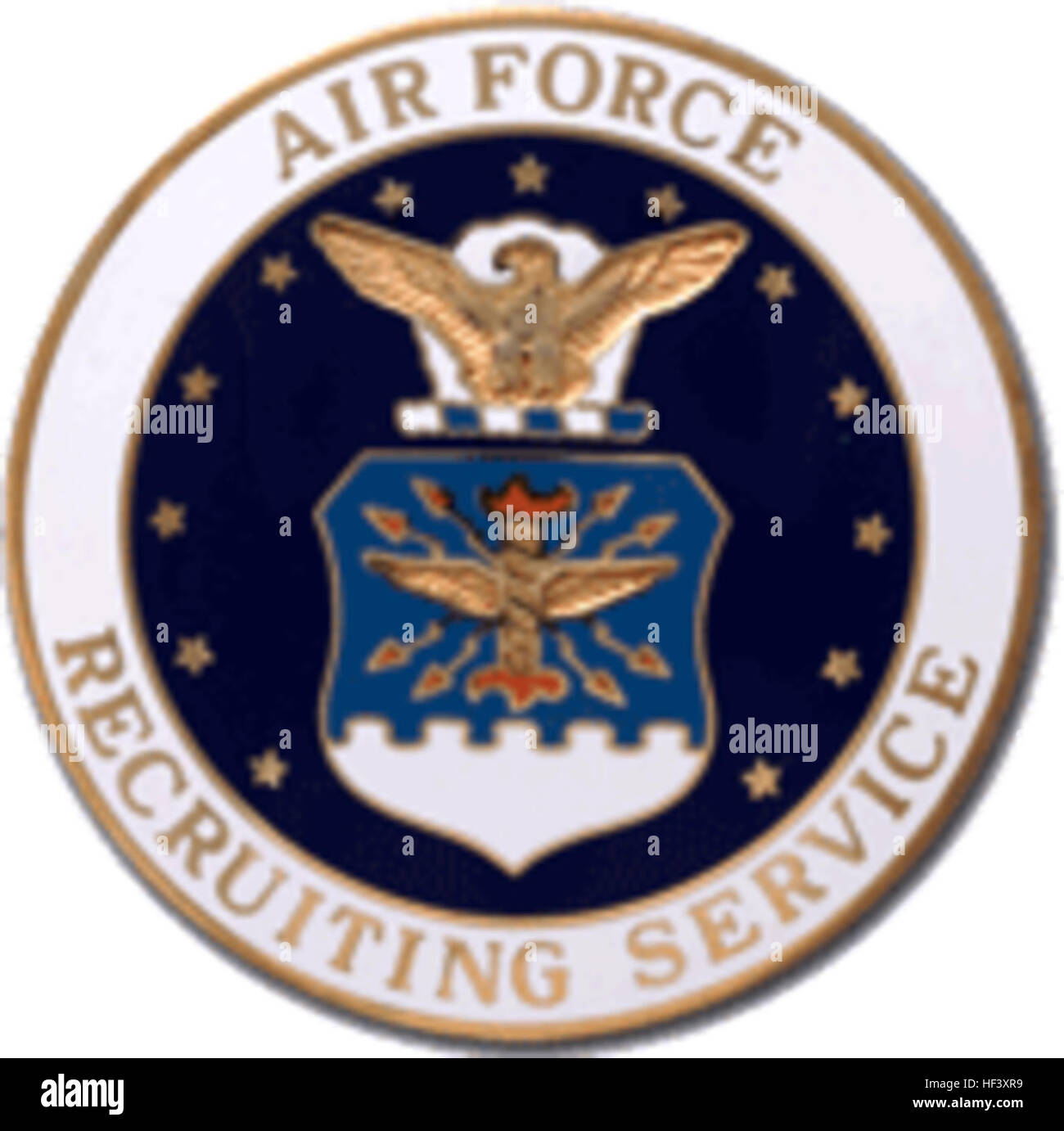 USAF Recruiting Service Badge Stock Photo - Alamy