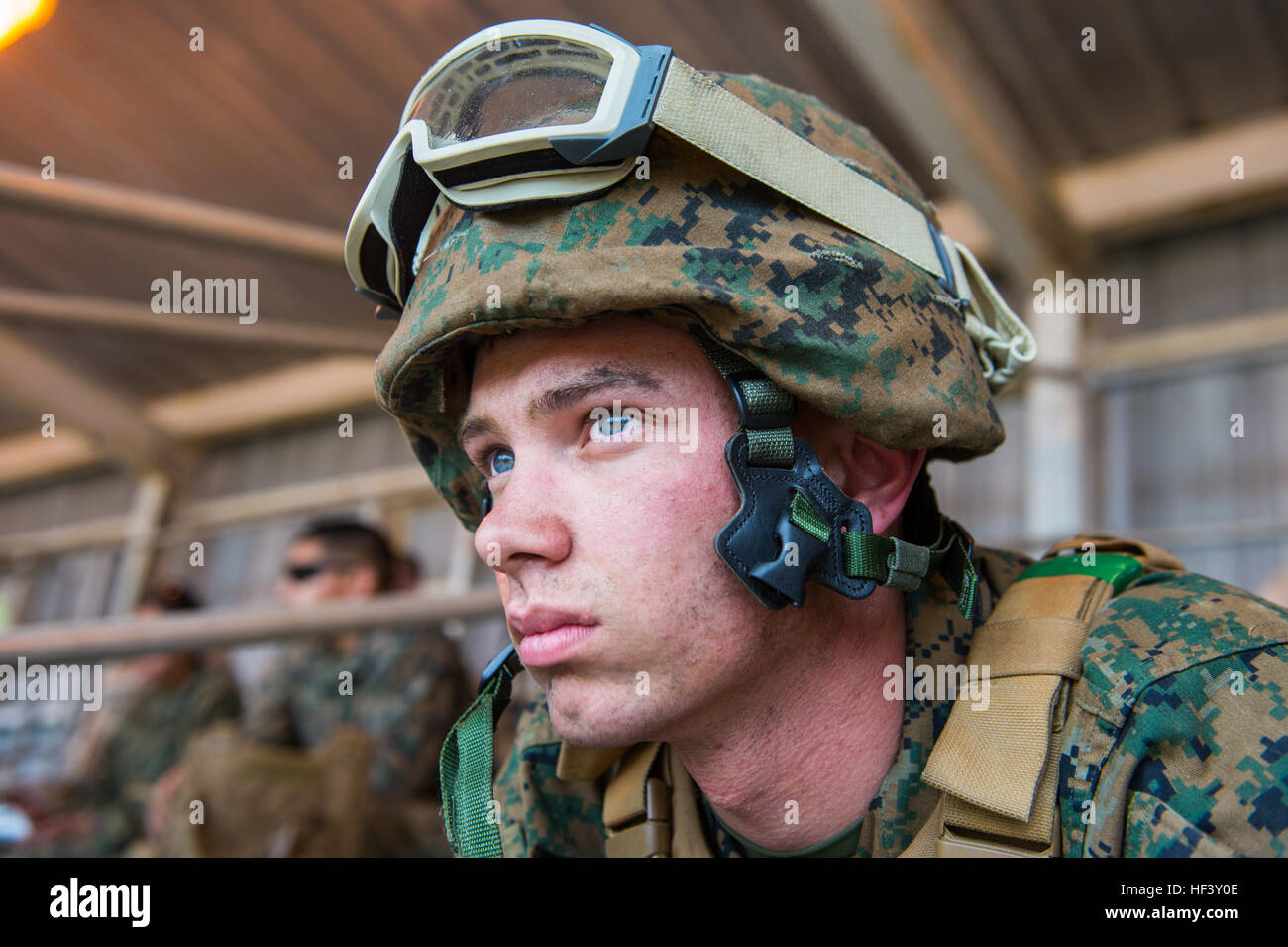 U.S. Marine Corps Pfc. Zach Ray with Marine Corps Base Quantico (MCBQ ...