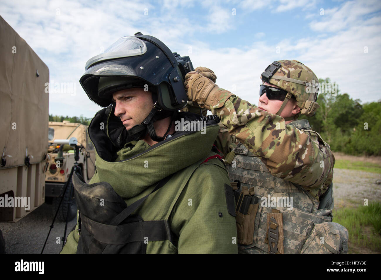 U.S. Army Cpl. Drew Dobbs, assigned to the 766th Ordnance Company (EOD ...