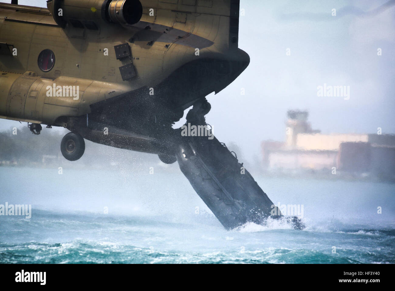U.S. Reconnaissance Marines deploy a combat rubber raiding craft during ...