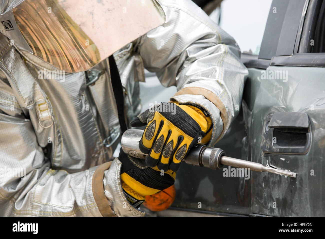 James Denton, a Spanish firefighter with Morón Fire Department ...