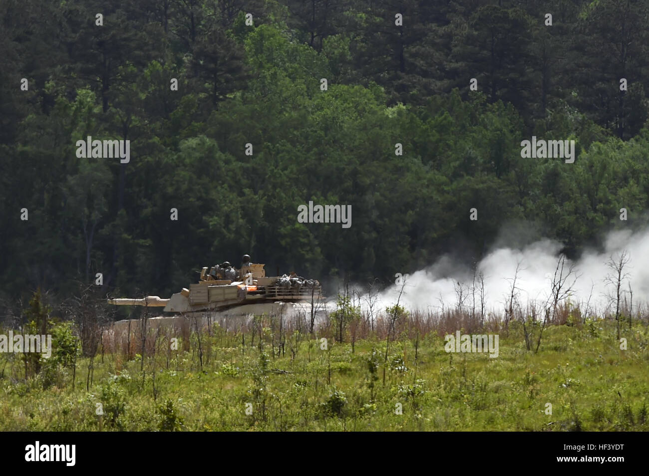 A tank crew with the North Carolina Army National Guard’s C Company ...