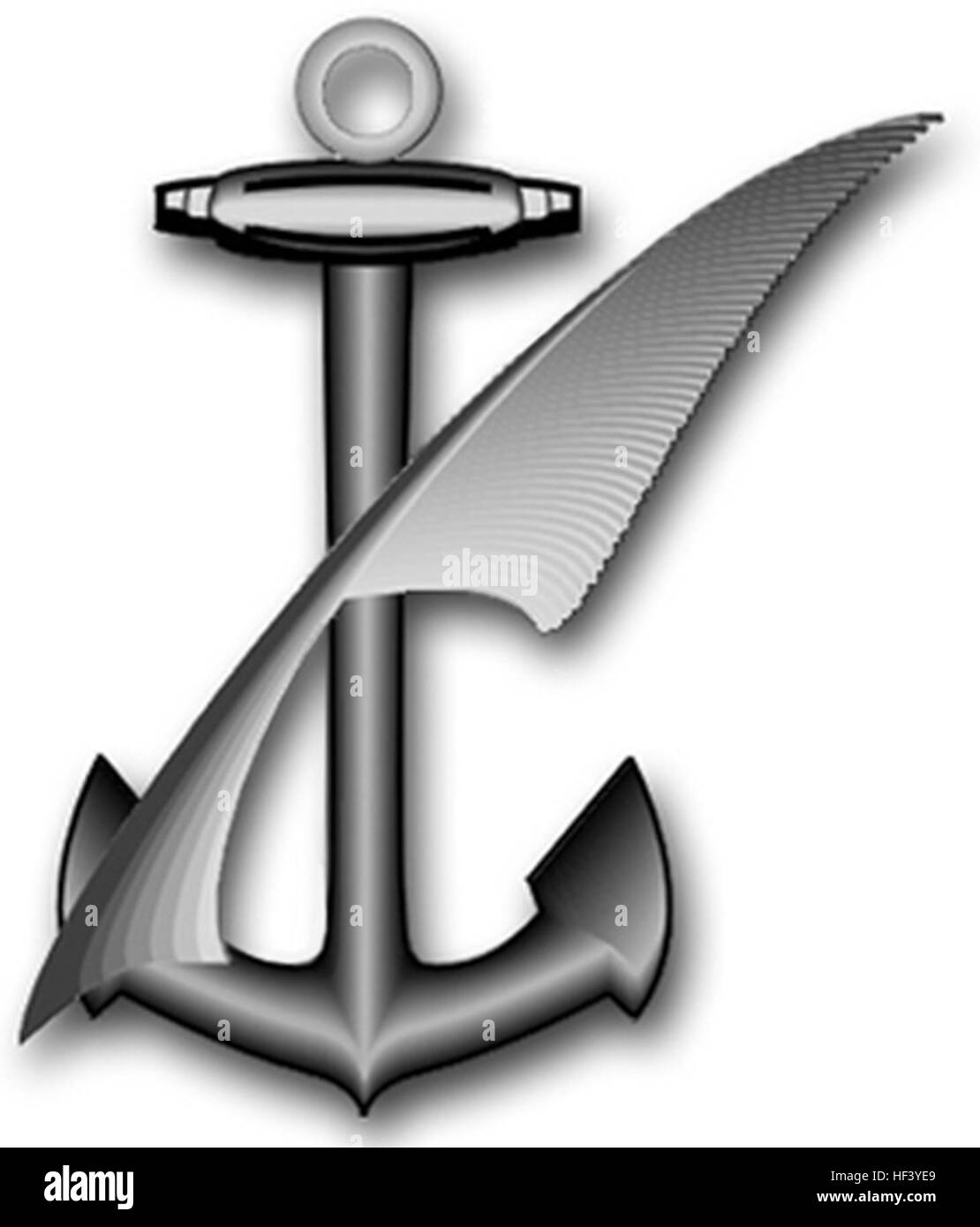 A rating badge indicating naval or military classification for ...