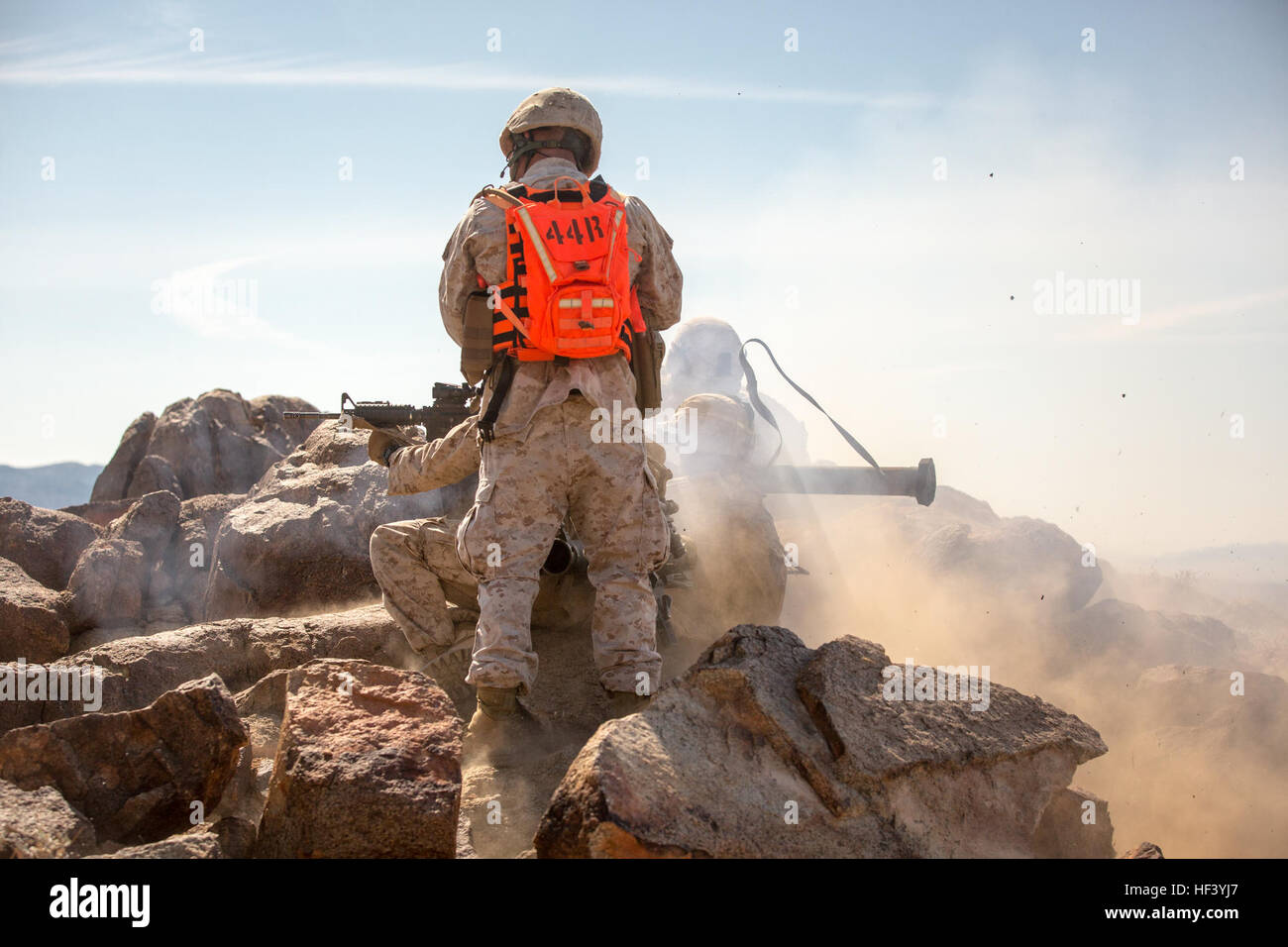 Marines with 2nd Battalion, 8th Marine Regiment, fire a Shoulder ...