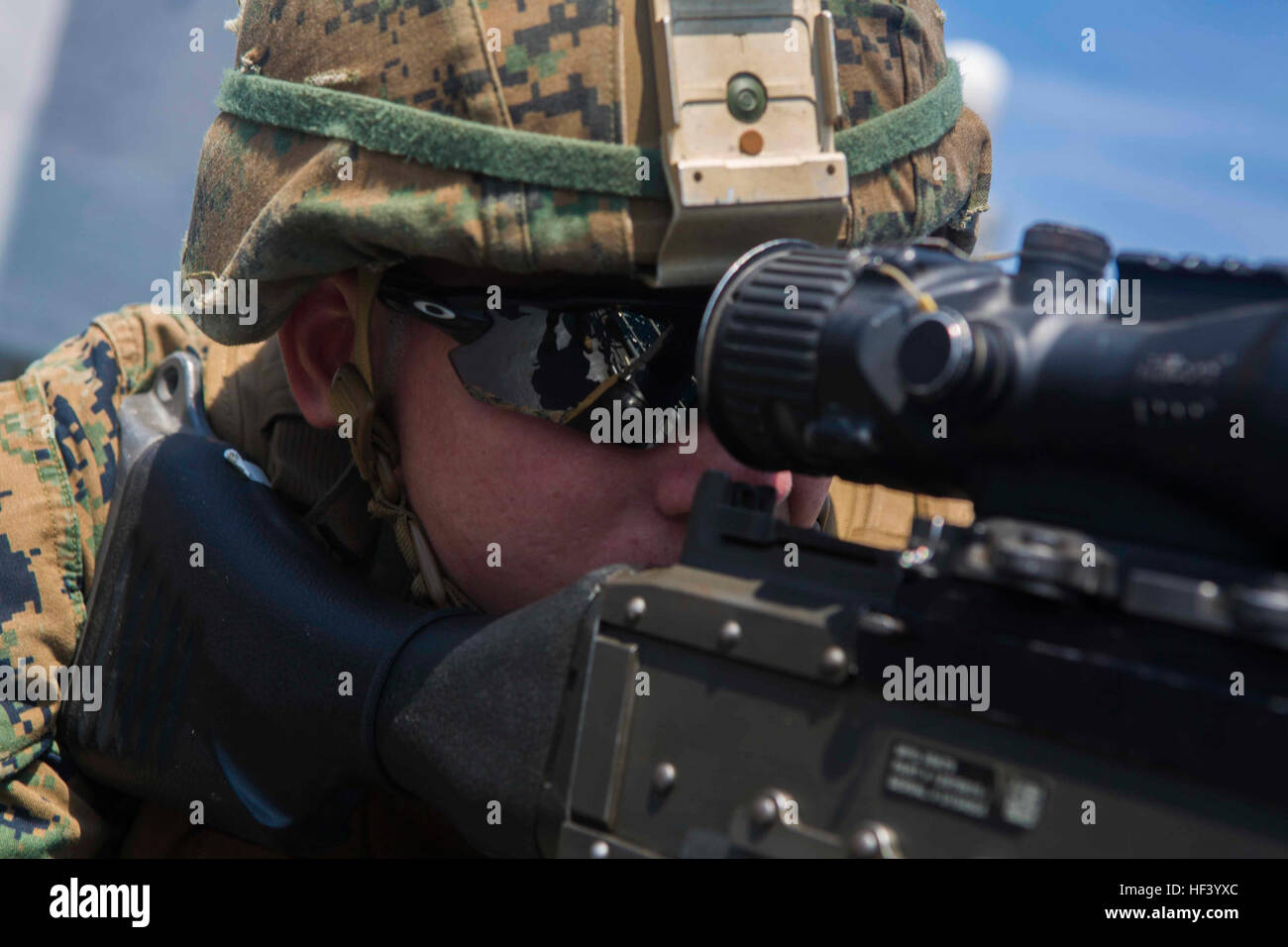 U.S. Marine Corps Lance Cpl. Paul A. Gregory, a gunner assigned to ...