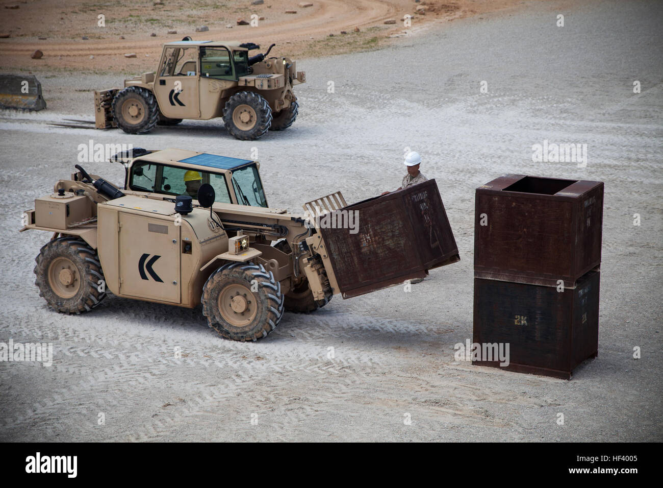 A U.S. Marine assigned to Engineer Equipment Instruction Company (EEIC ...