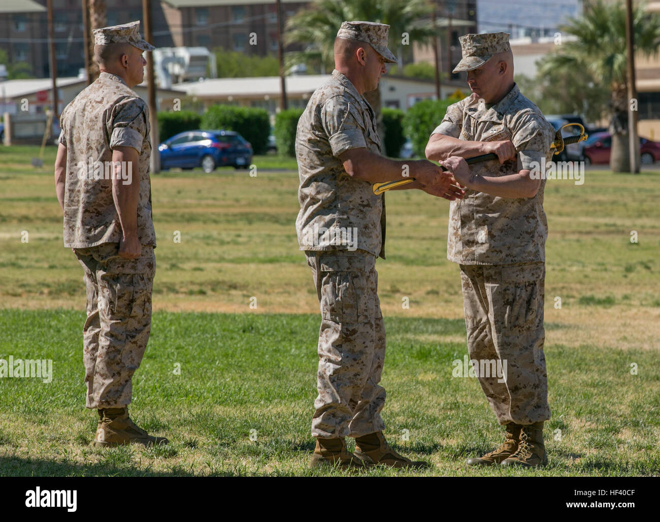 Sgt. Maj. Darren E. Sullivan, oncoming squadron sergeant major, Marine ...