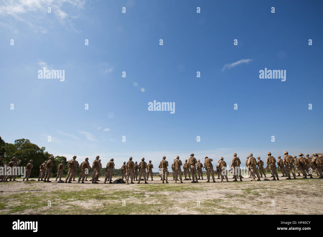 U.S. Marine students with Marine Combat Training, School of Infantry ...