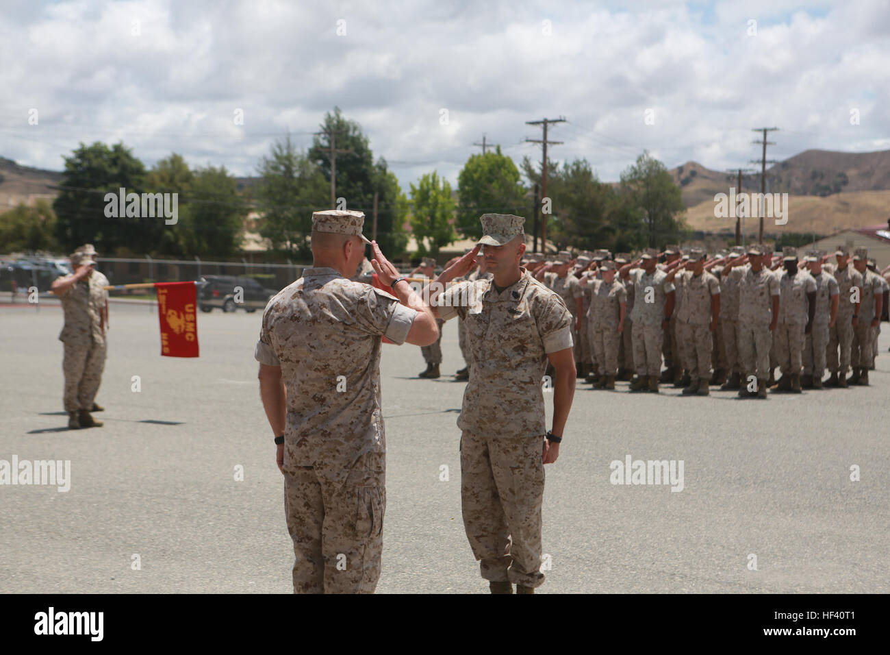 U.S. Marine Corps Sgt. Maj. Anthony Loftus, battalion sergeant major ...