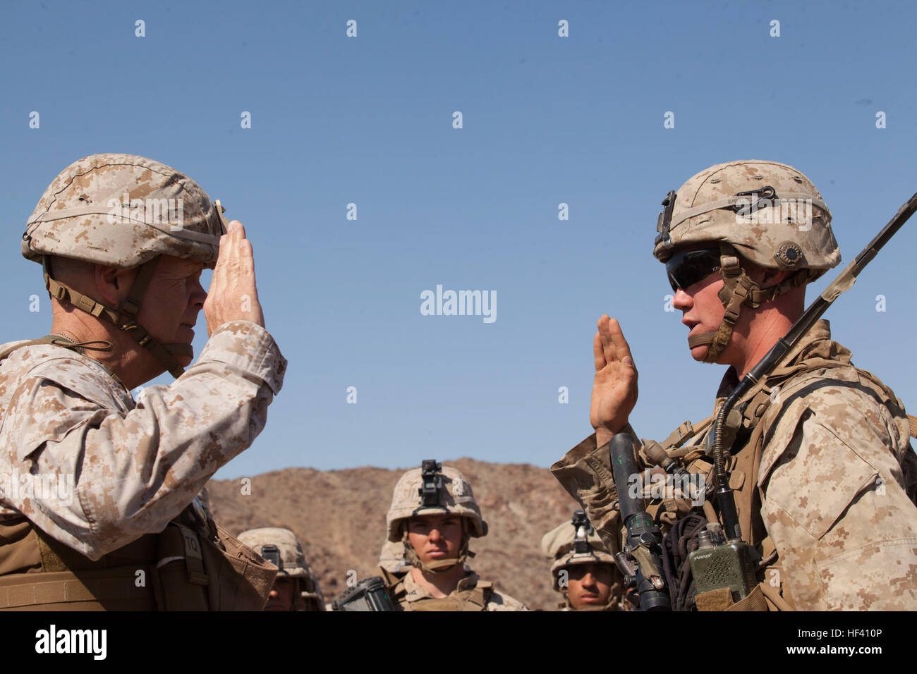 Commandant of the Marine Corps, Gen. Robert B. Neller (left) and 2nd Lt ...