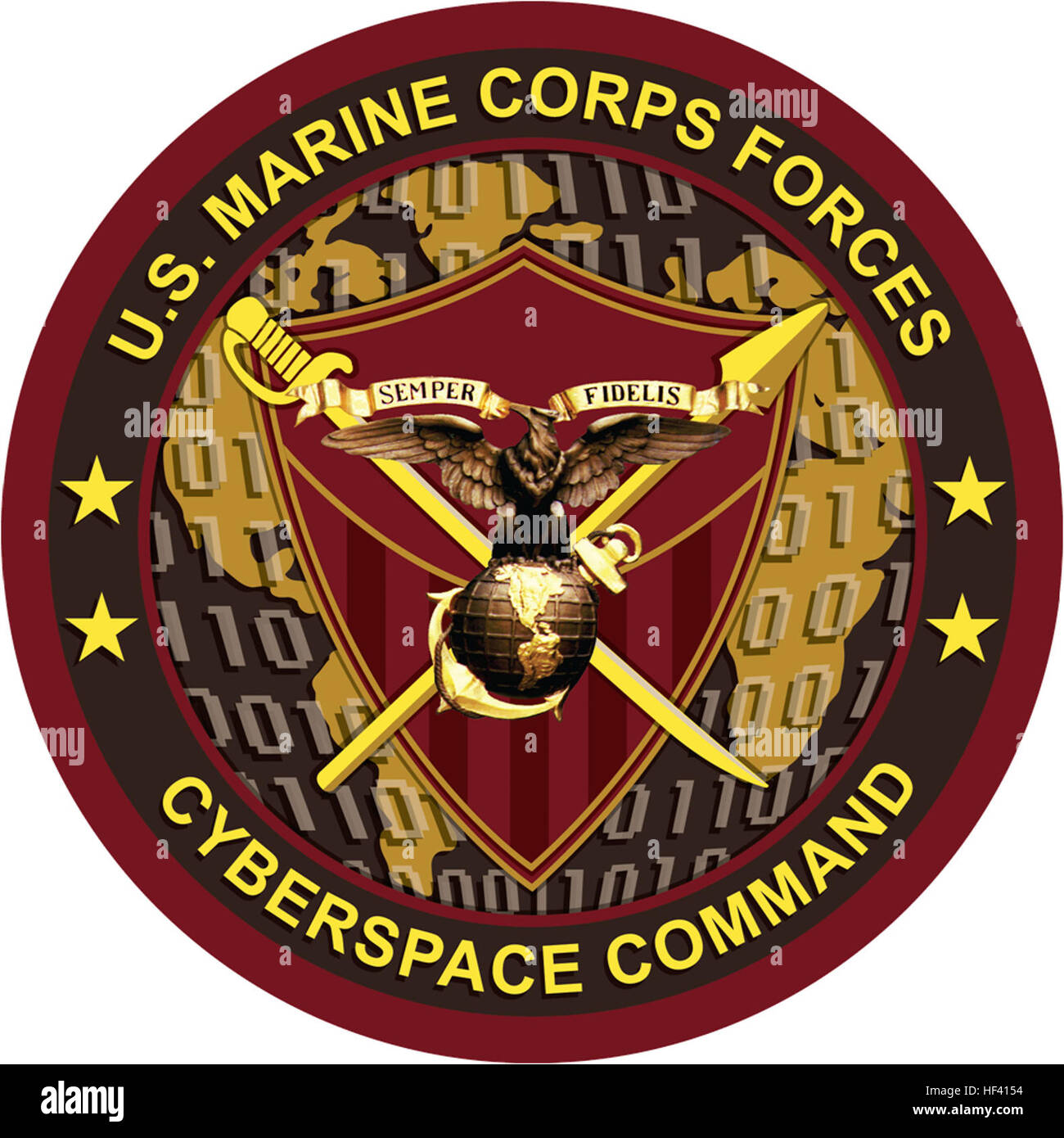 Seal of the United States Marine Corps Forces Cyberspace Command Stock ...