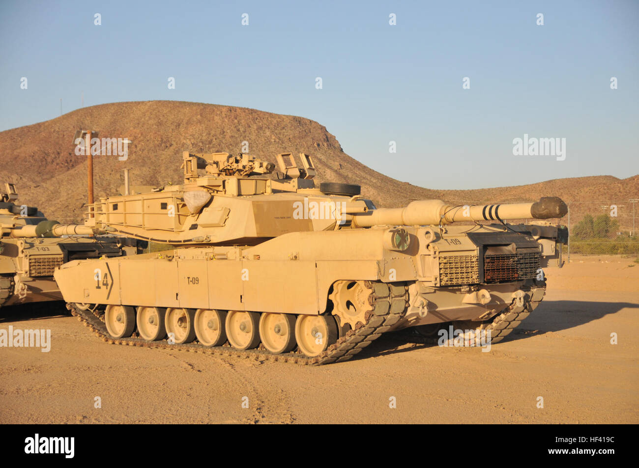 An Abrams tank from the 1st Armored Brigade Combat Team, 34th Red Bull ...