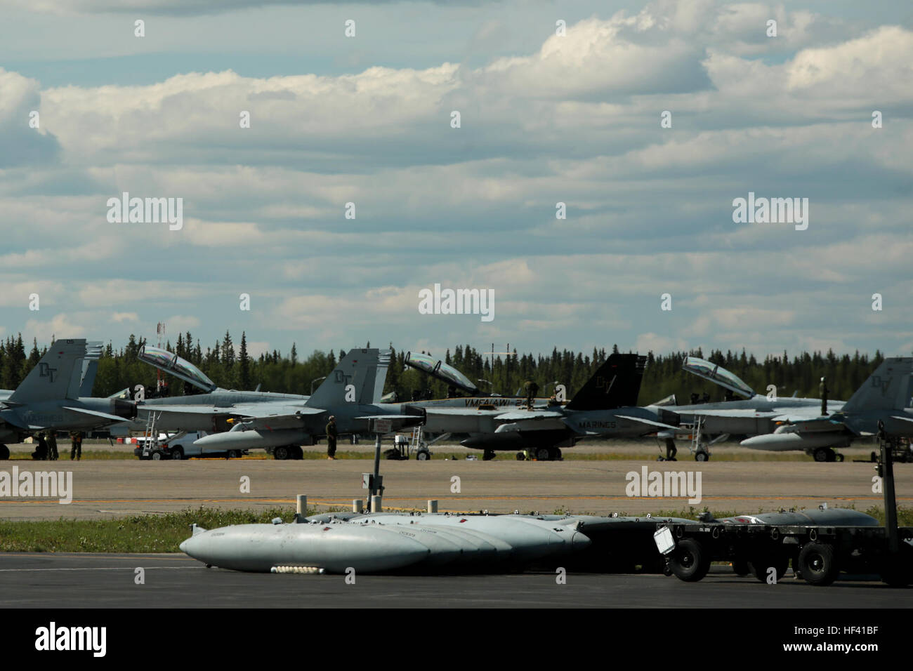 Maintainers from Marine All-Weather Fighter Attack Squadron (VMFA) 242 ...