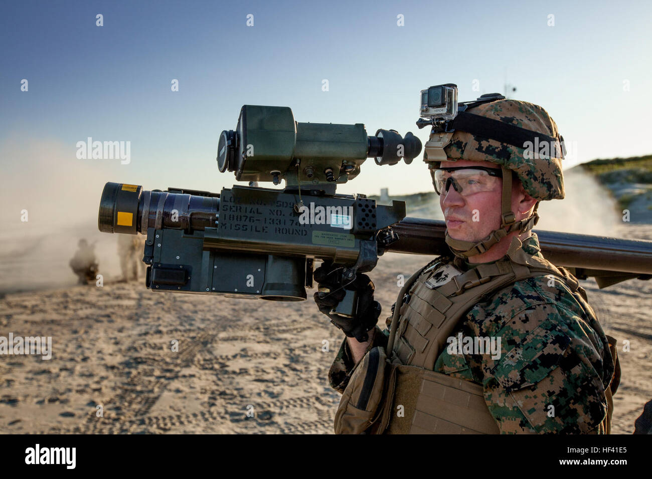 U.S. Marine Corps Sgt. John P. Hawkings, a gunner assigned to 2nd Low ...